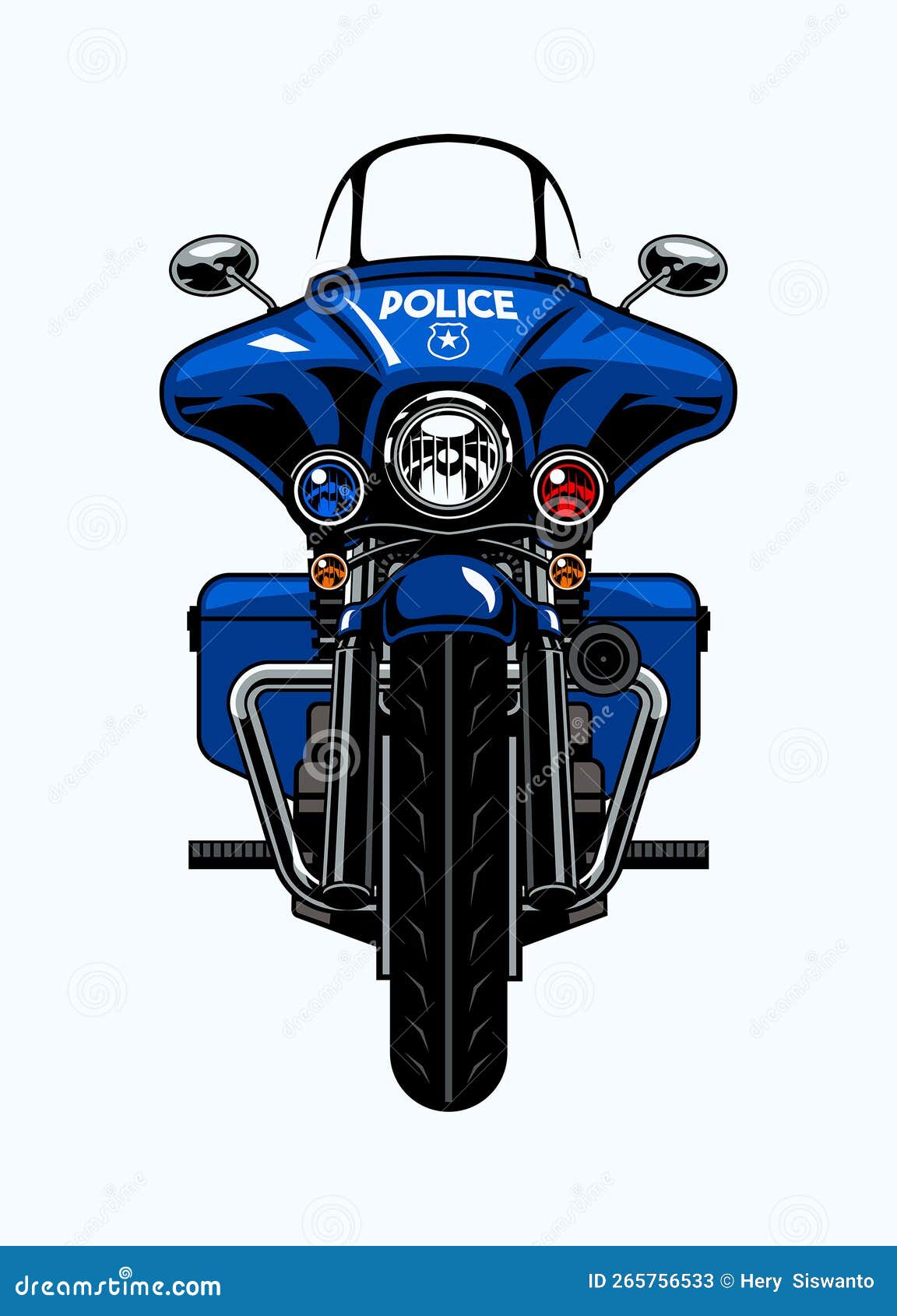 Police Motorcycle Coloring Page For Kids Cartoon Vector | CartoonDealer ...