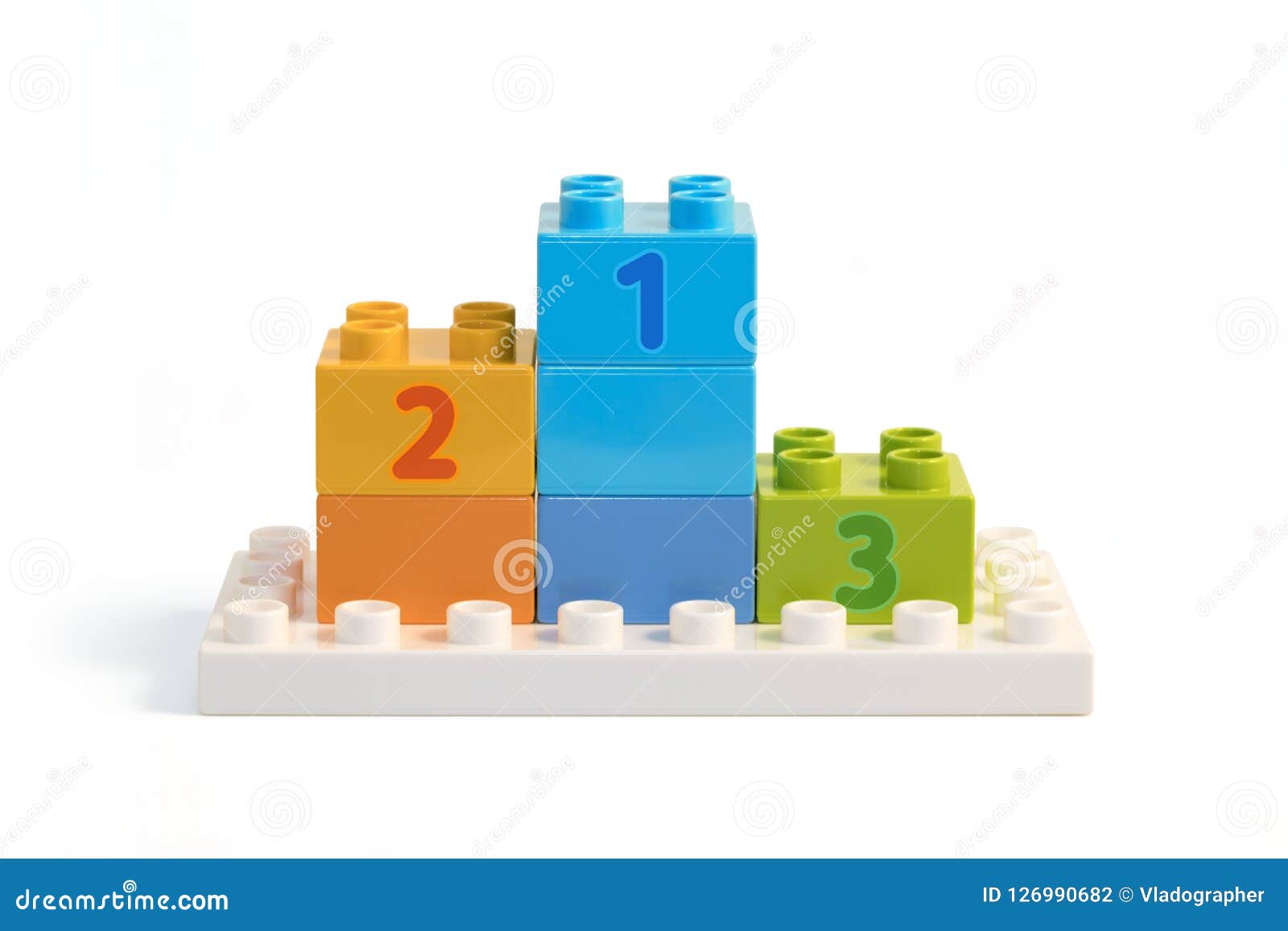 Colorful Winners Podium Background Stock Photo | CartoonDealer.com ...