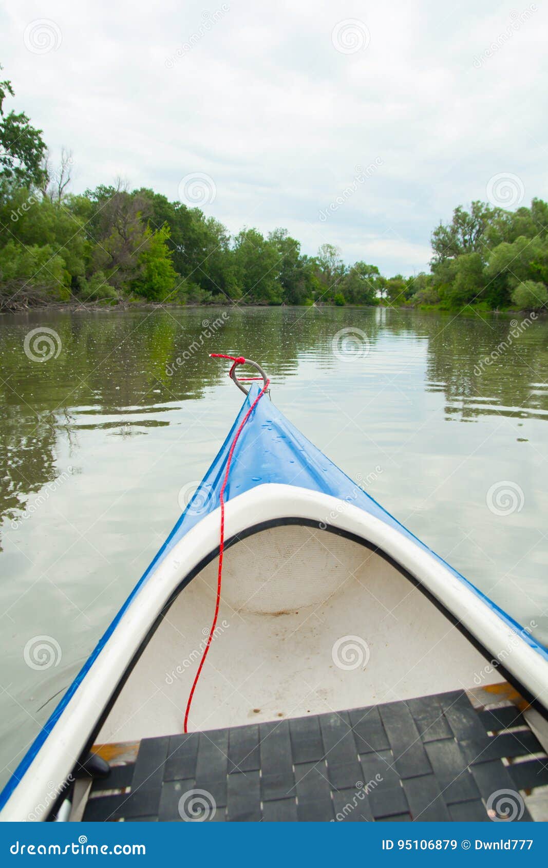 Front of a Small Boat on Lake Stock Image - Image of floating, forest ...