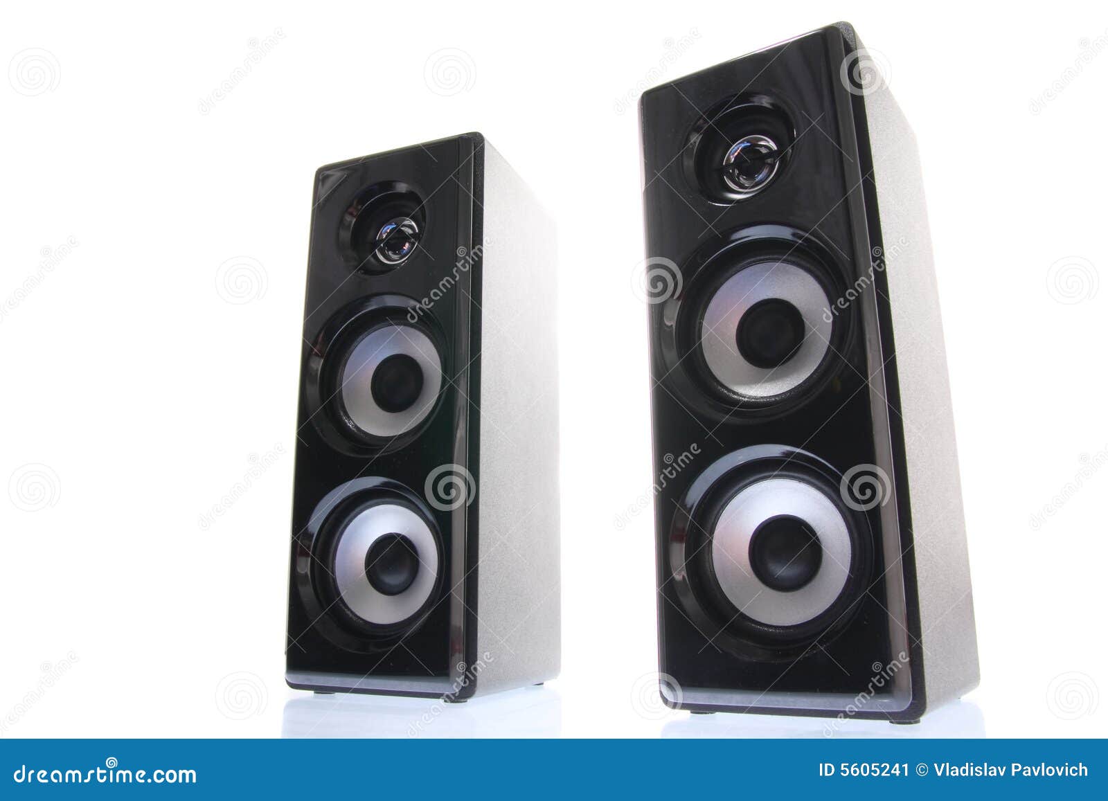 Front speakers stock image. Image of multimedia, future - 5605241