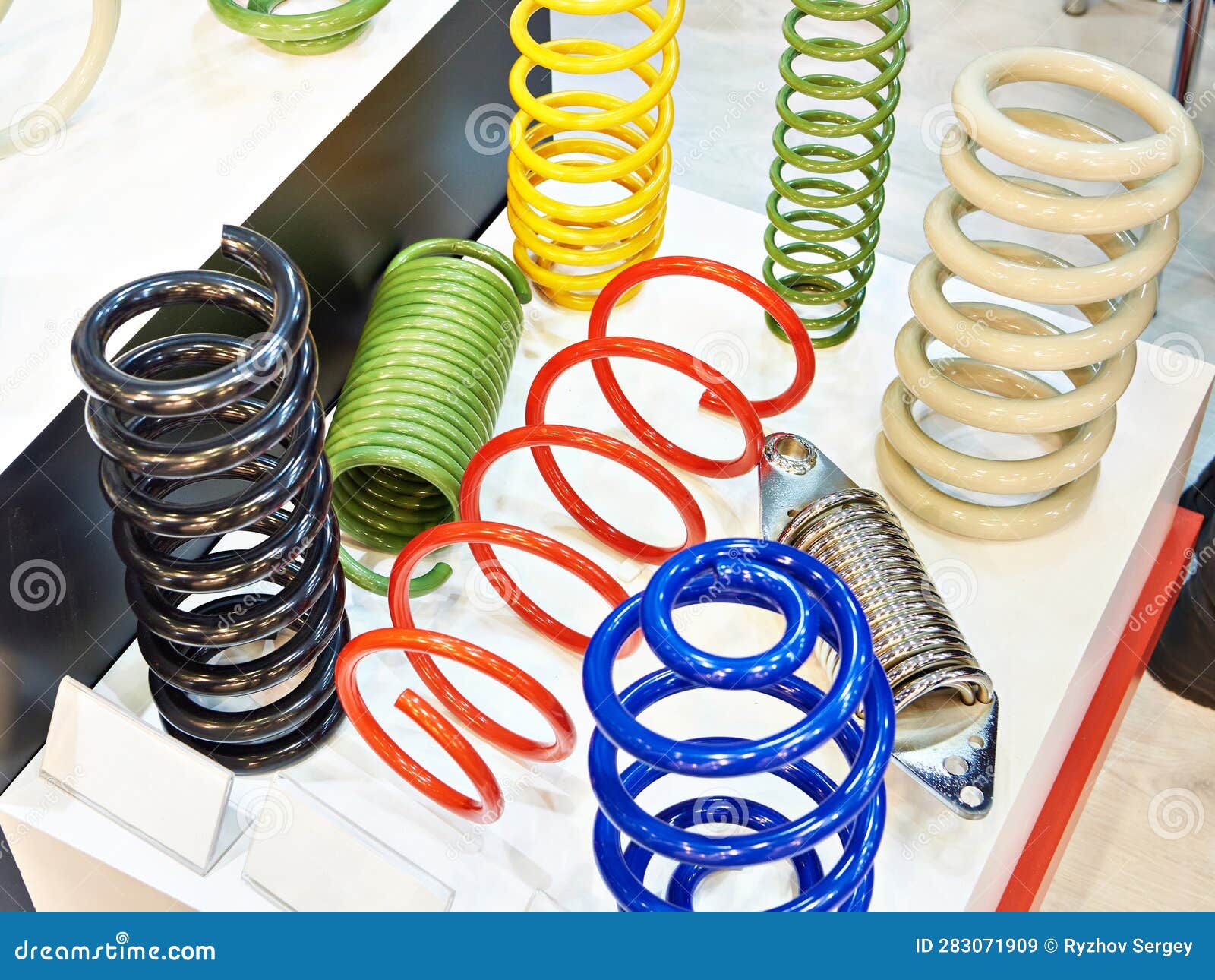 Front Spring for Shock Absorber Stock Image - Image of springs, object ...