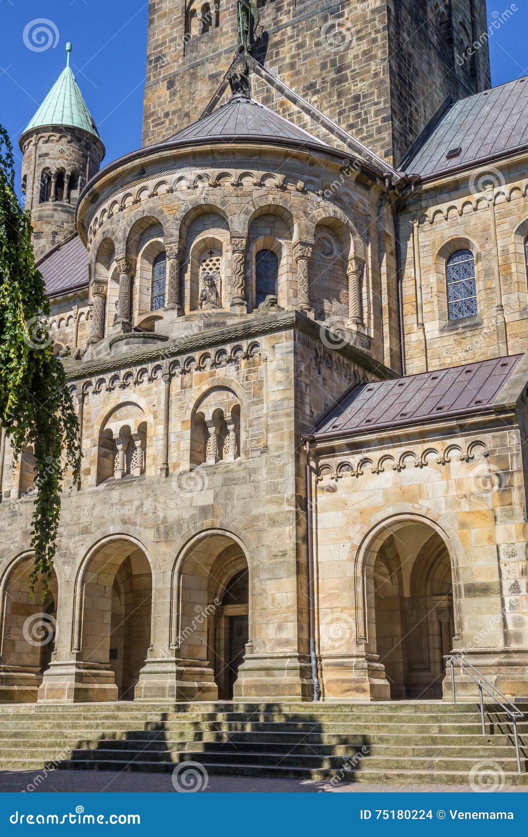Front of the St. Antonius Basilica in Rheine Stock Photo - Image of ...