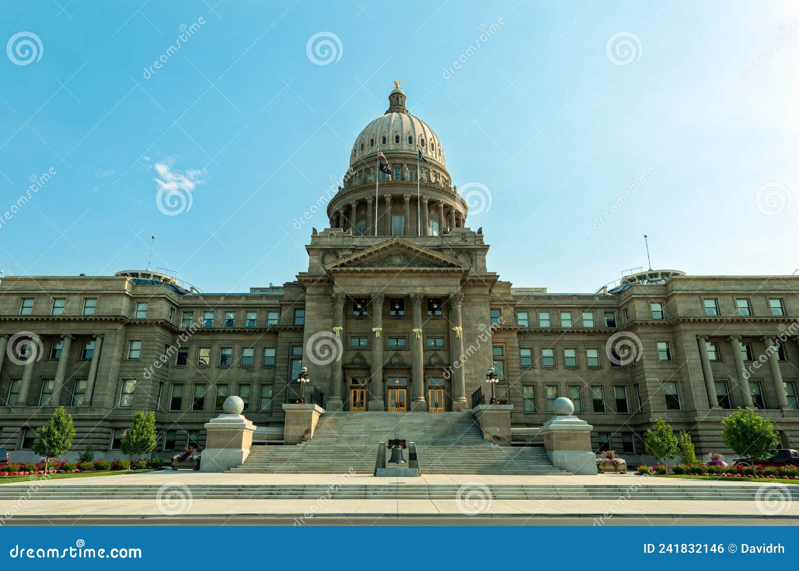 The Front of the State Capitol Building in Boise, Idaho, USA - August ...