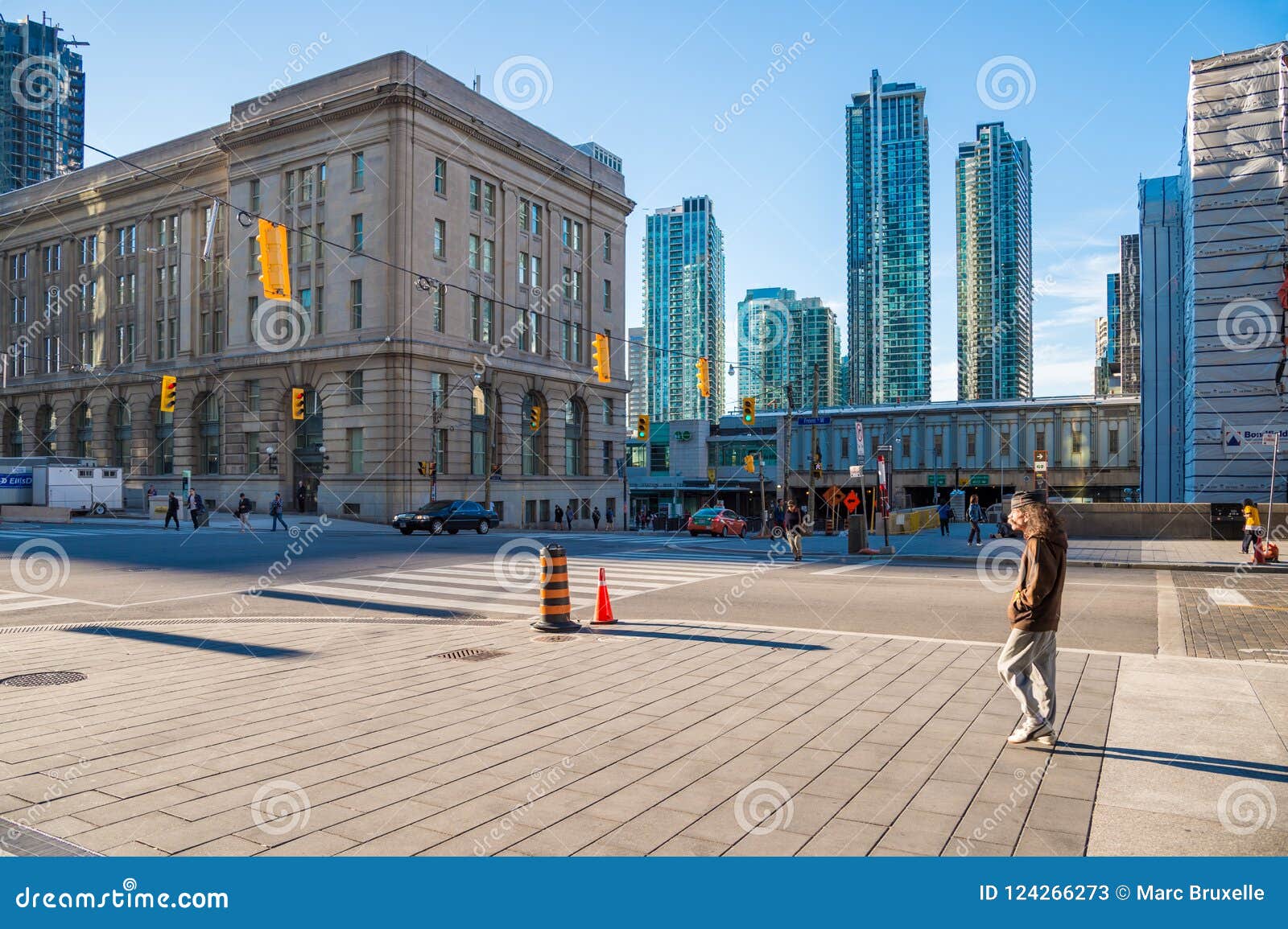 Front Street in Toronto in the Morning. Editorial Stock Photo - Image ...
