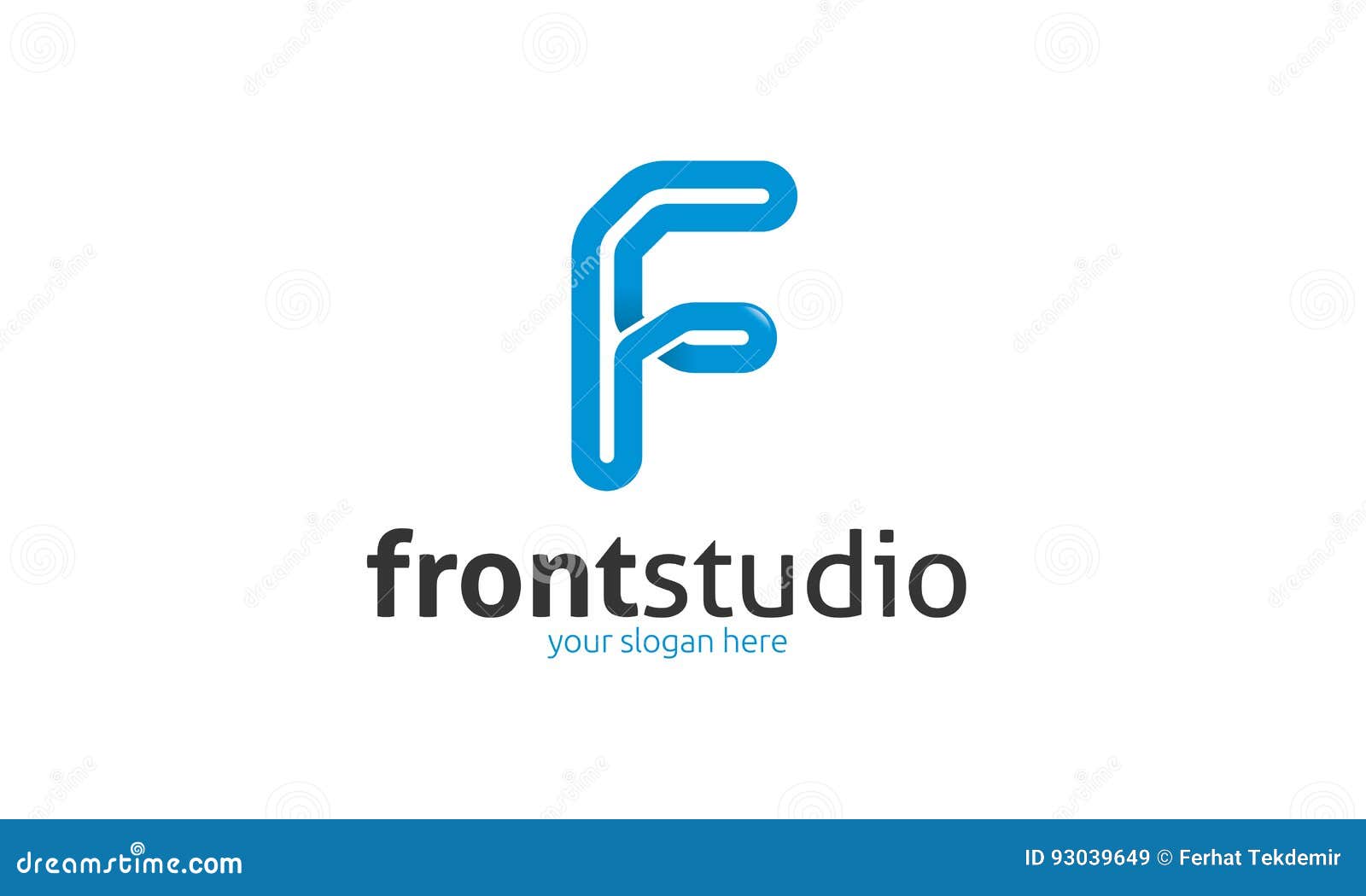 Front Studio Logo stock vector. Illustration of front - 93039649