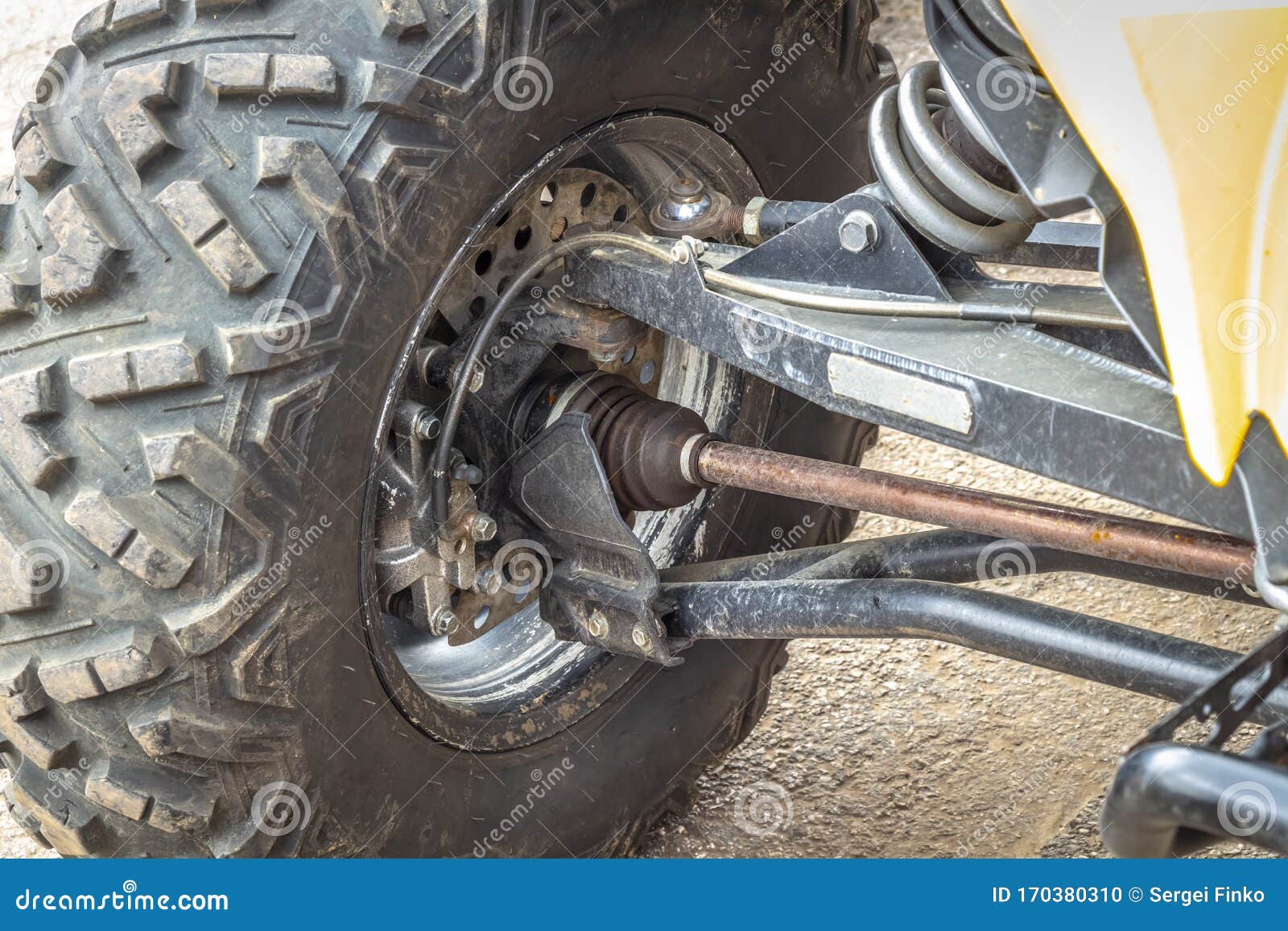 The Front Suspension is a Buggy Stock Photo - Image of buggy, equipment ...