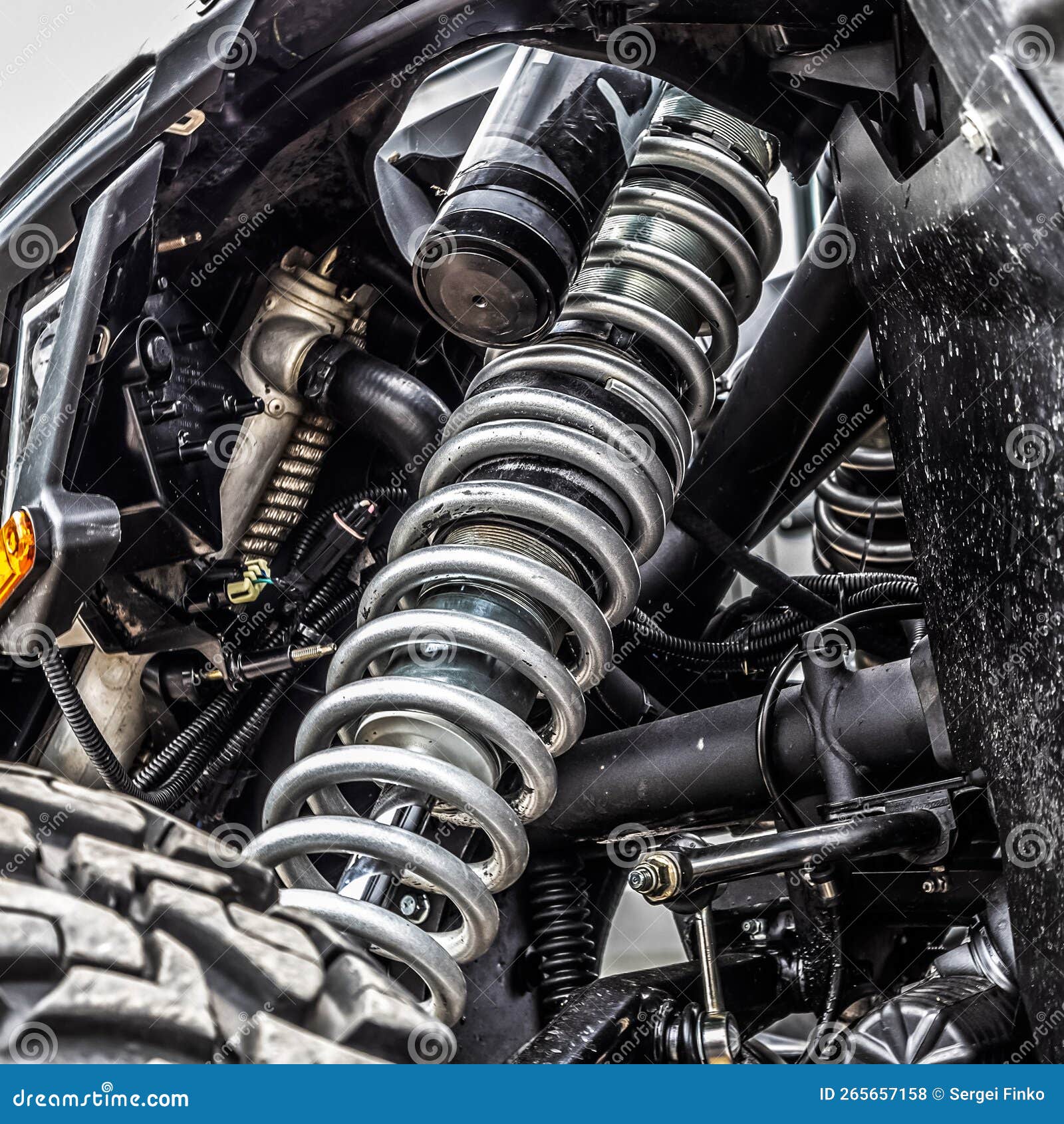 The Front Suspension is a Buggy Stock Photo - Image of flexibility ...