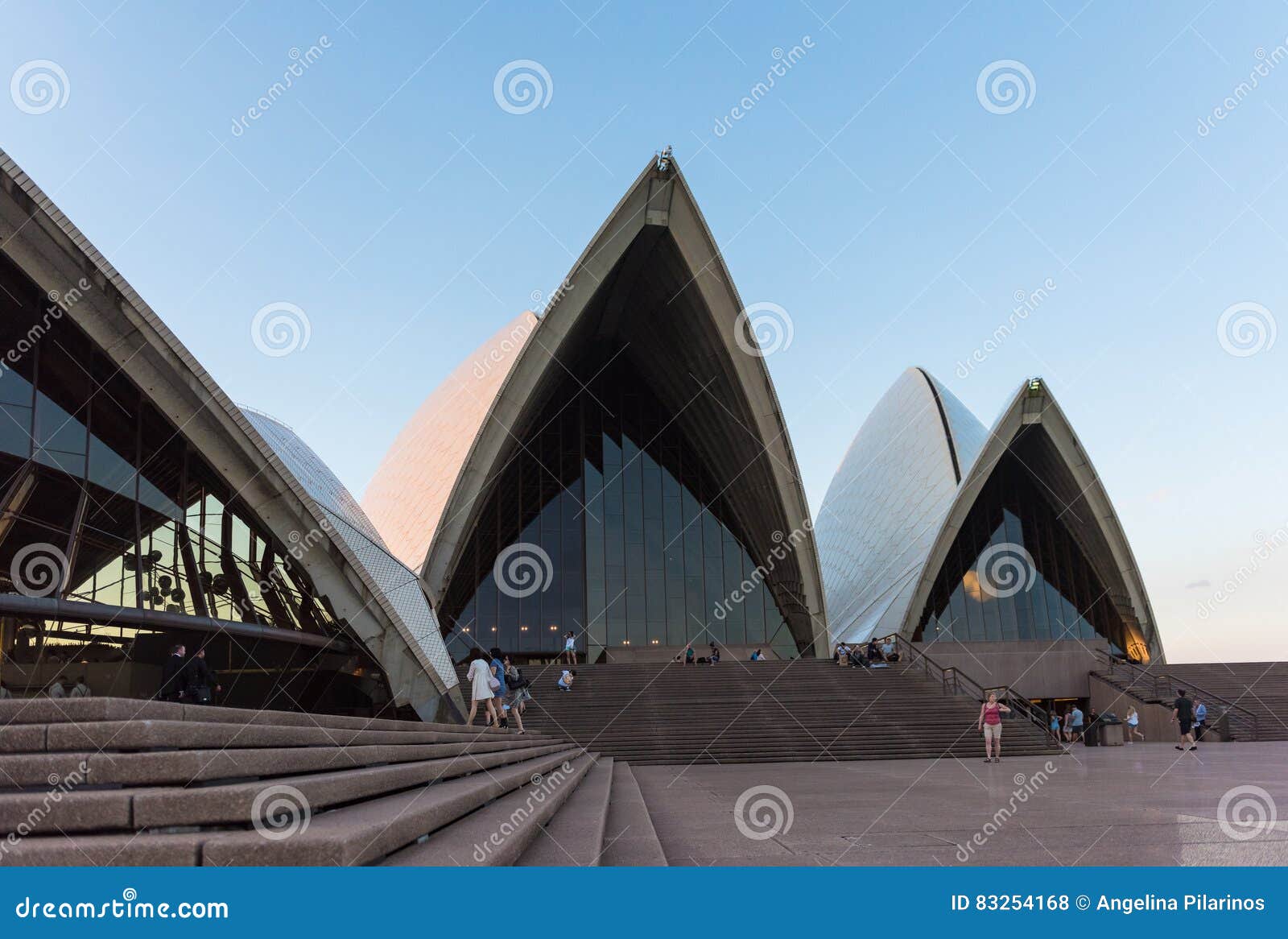 The Front of the Sydney Opera House at Dusk Editorial Stock Photo ...