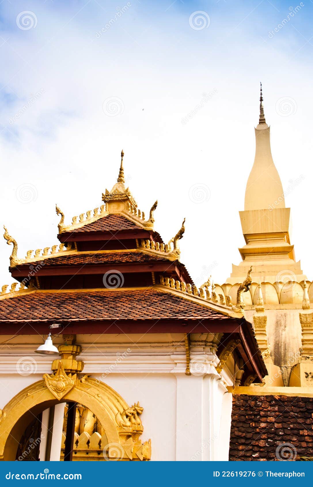 In front of the temple. stock photo. Image of temple - 22619276