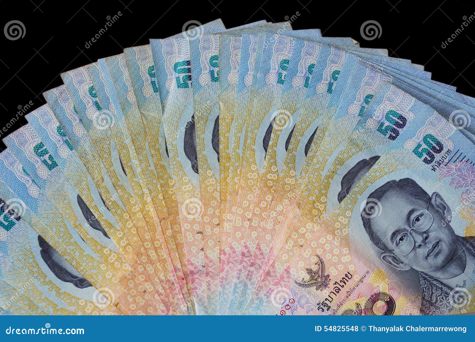 Front Thai Fifty Baht Banknotes Stock Photos - Free & Royalty-Free ...