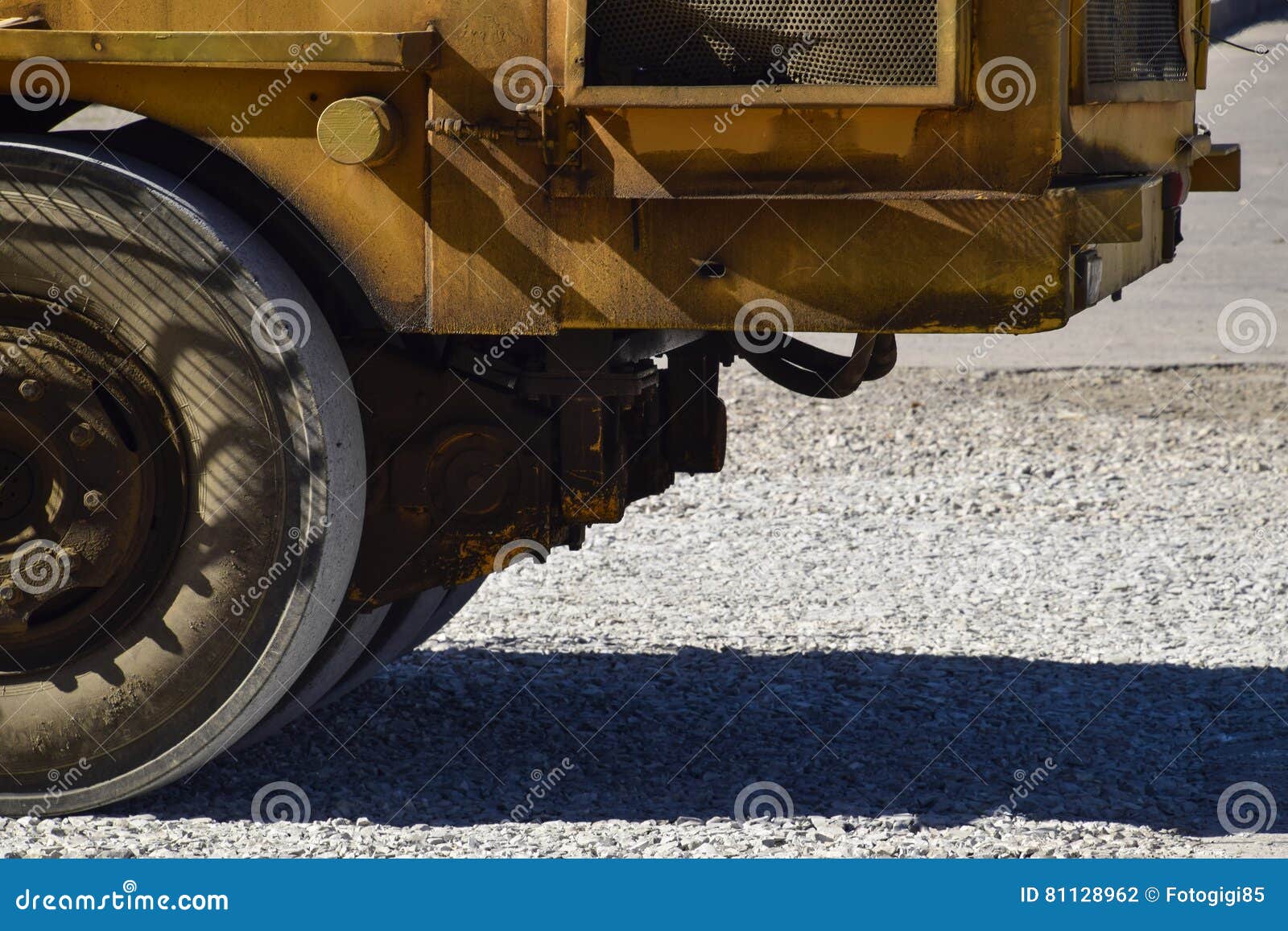 The Front of the Tractor Compactor. Industrial Machine Stock Photo ...