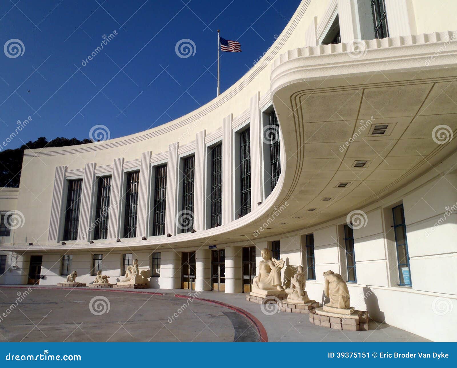 Front of the Treasure Island Administration Building Stock Image ...