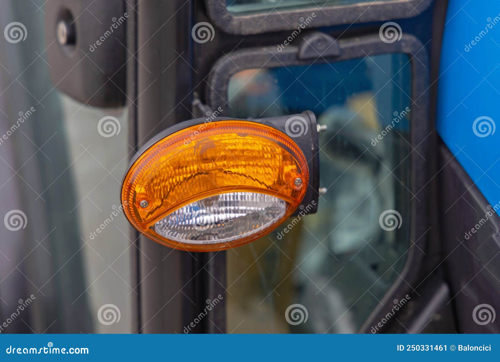 Front Turn Signal Tractor stock image. Image of light - 250331461