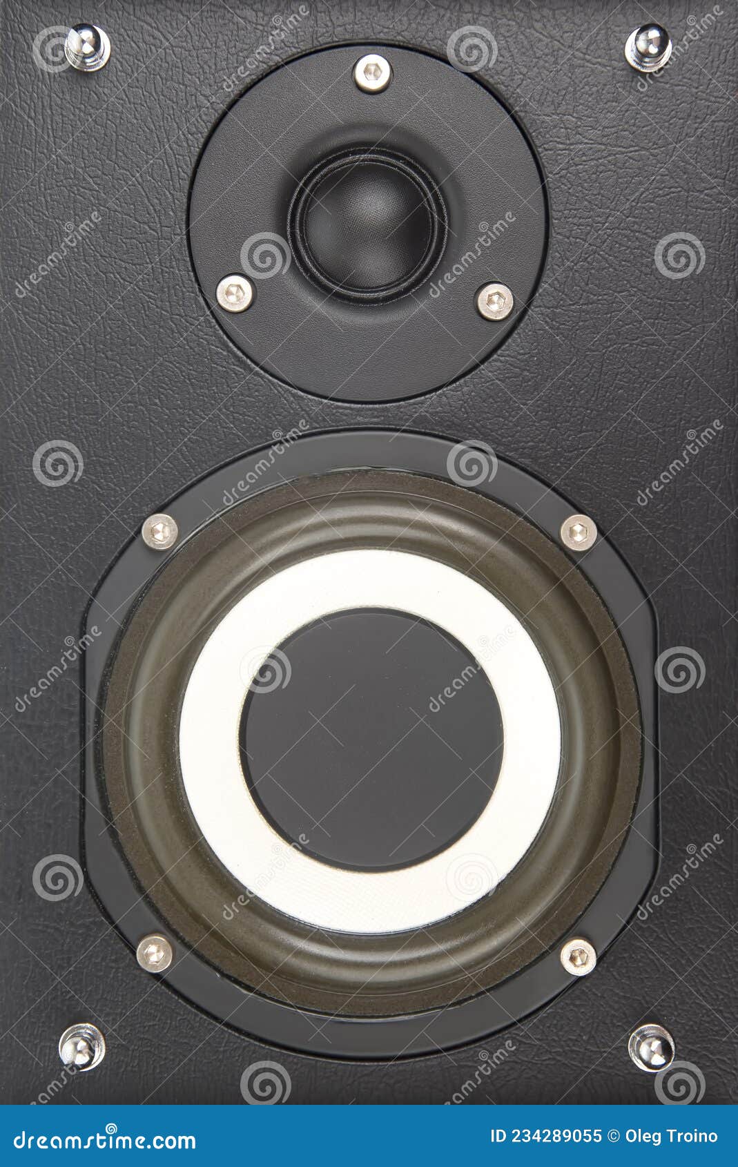 The Front of the Two-channel Audio Speaker System Stock Image - Image ...