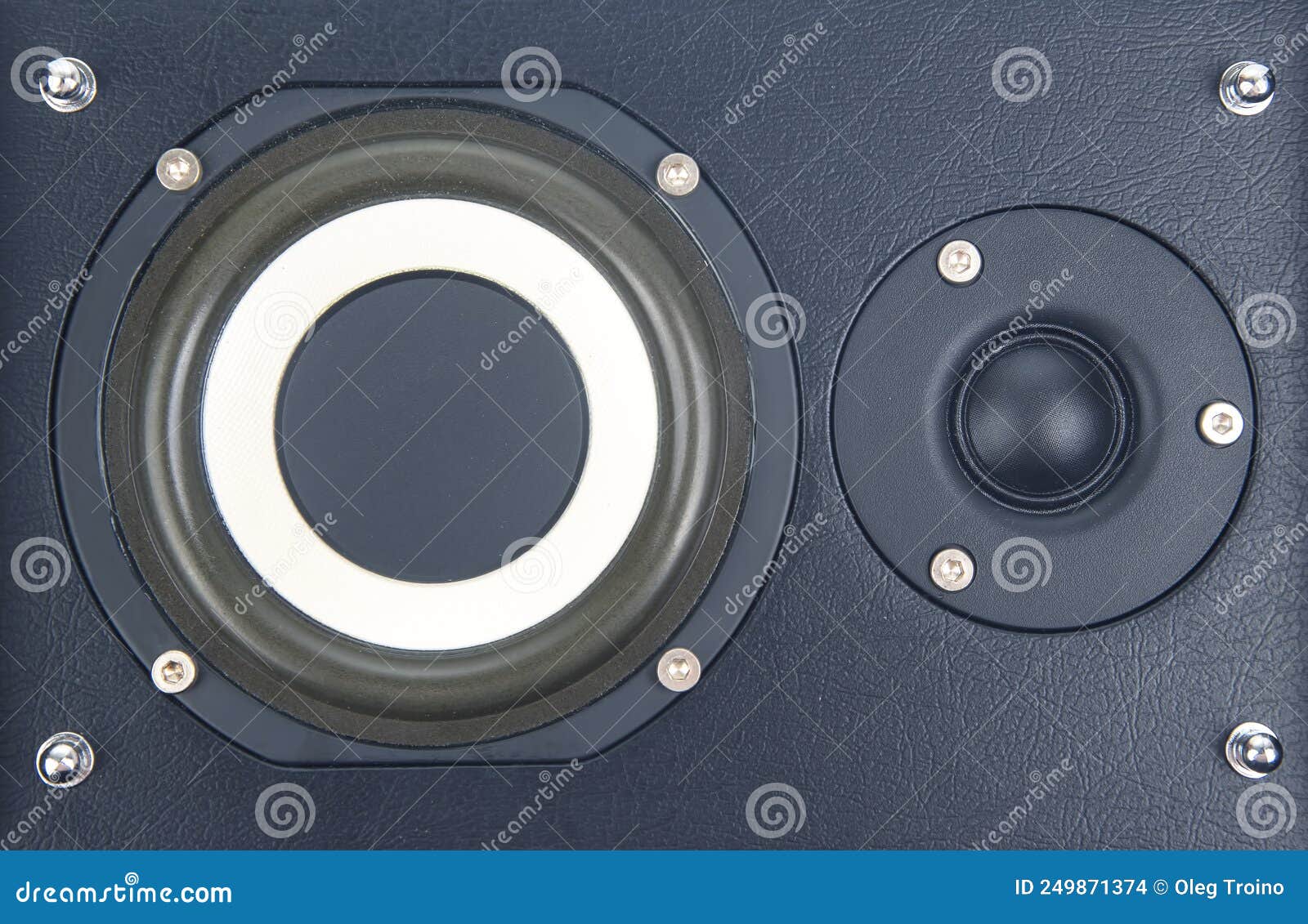 The Front of the Two-channel Audio Speaker System Stock Photo - Image ...