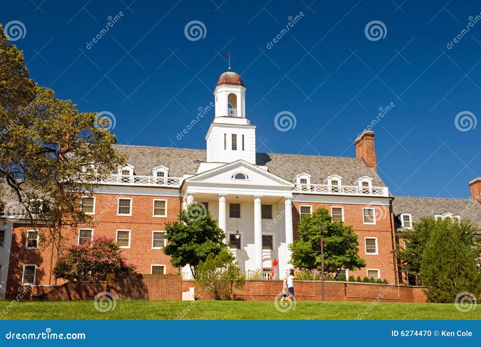 Front of University Building Stock Photo - Image of entry, degrees: 6274470