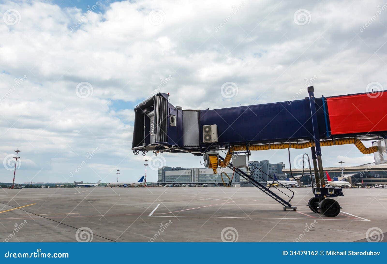 Front View of Airplane Gate Stock Photo - Image of nose, tank: 34479162