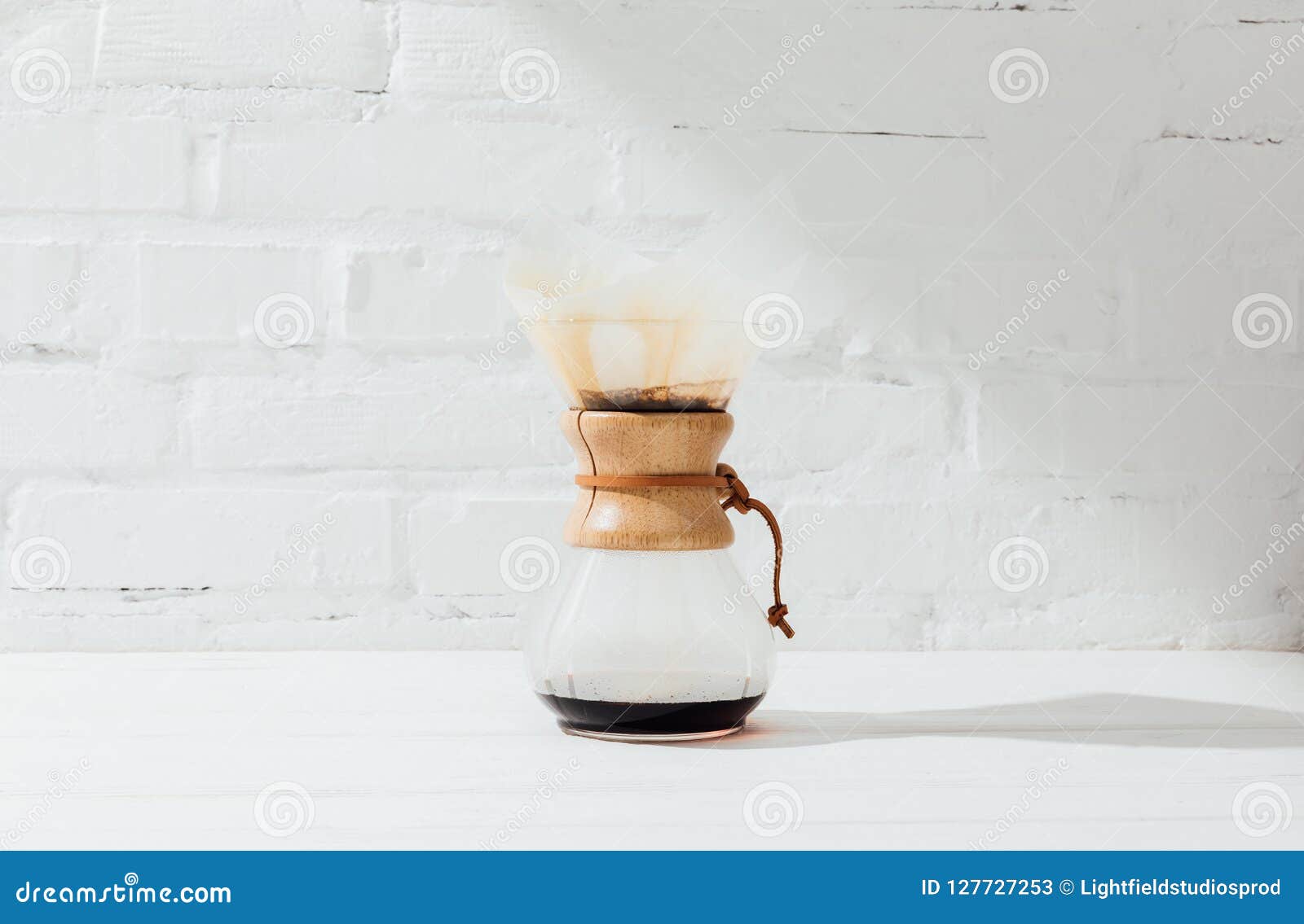 Front View of Alternative Coffee in Chemex with Filter Cone Stock Image ...