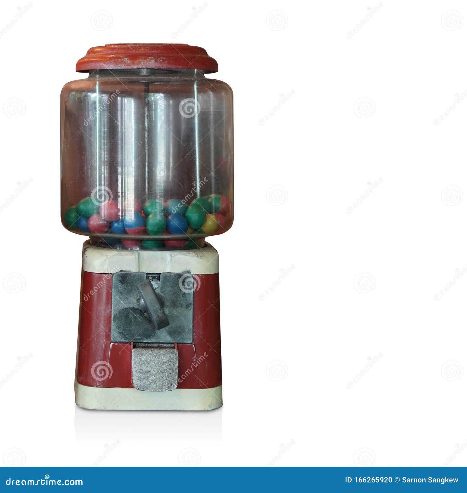 Antique Gumball Machine On White Background Royalty-Free Stock Photo ...