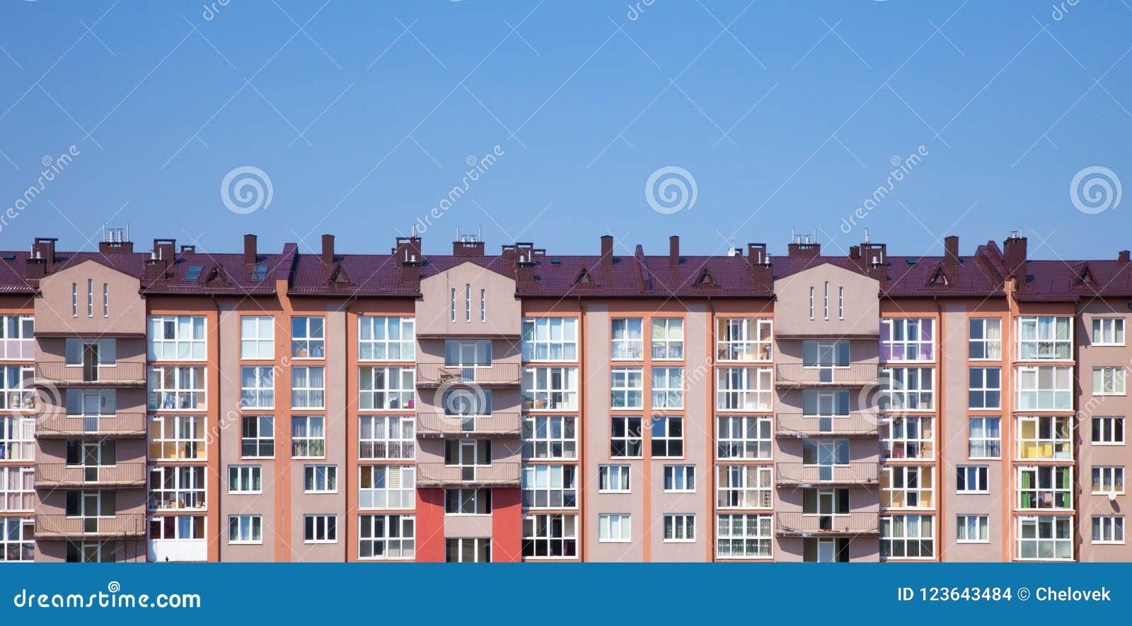 Apartment building stock photo. Image of dormitory, architecture ...