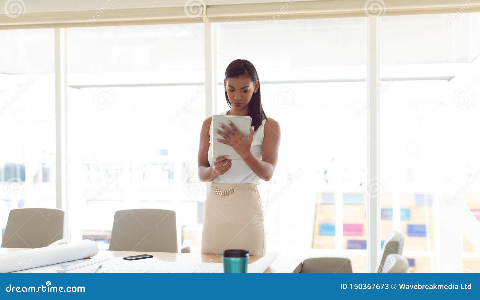 Female Architecture Teacher At Work. Female Professor Explain ...