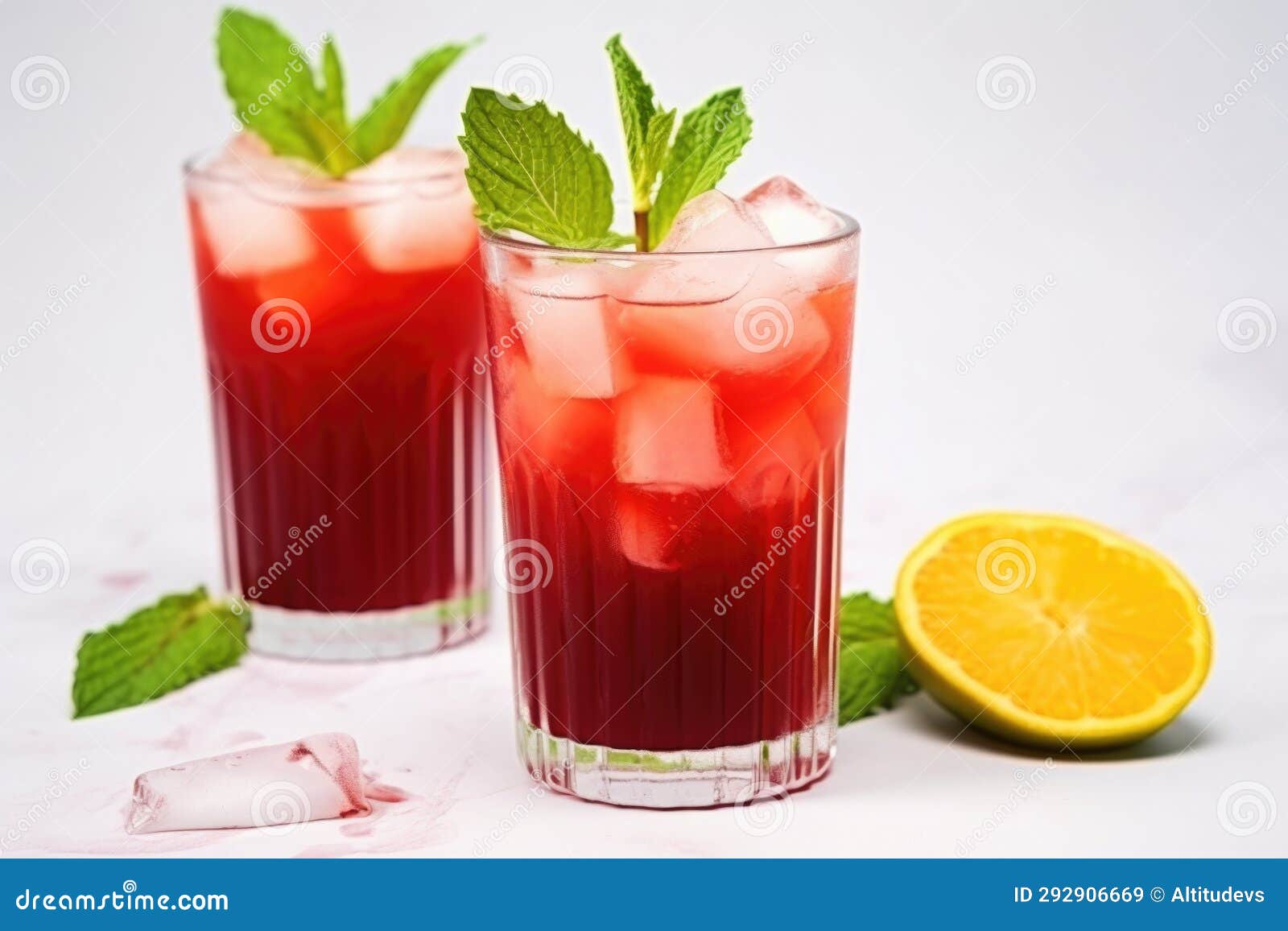 Front View of Beetroot and Carrot Juice with a White Backdrop Stock ...