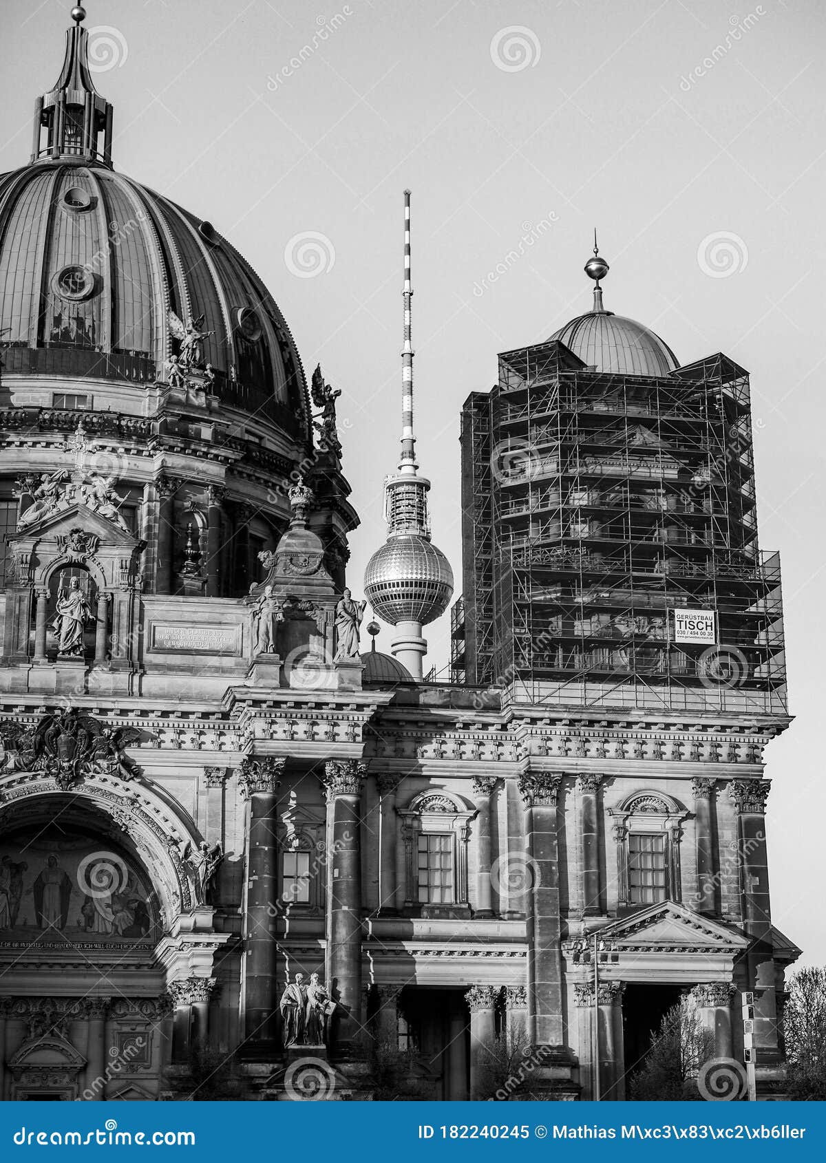 Front View on Berlin Dome editorial image. Image of spring - 182240245