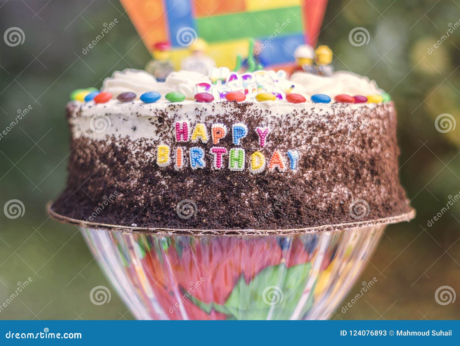 Birthday Cake stock image. Image of delicious, coated - 124076893
