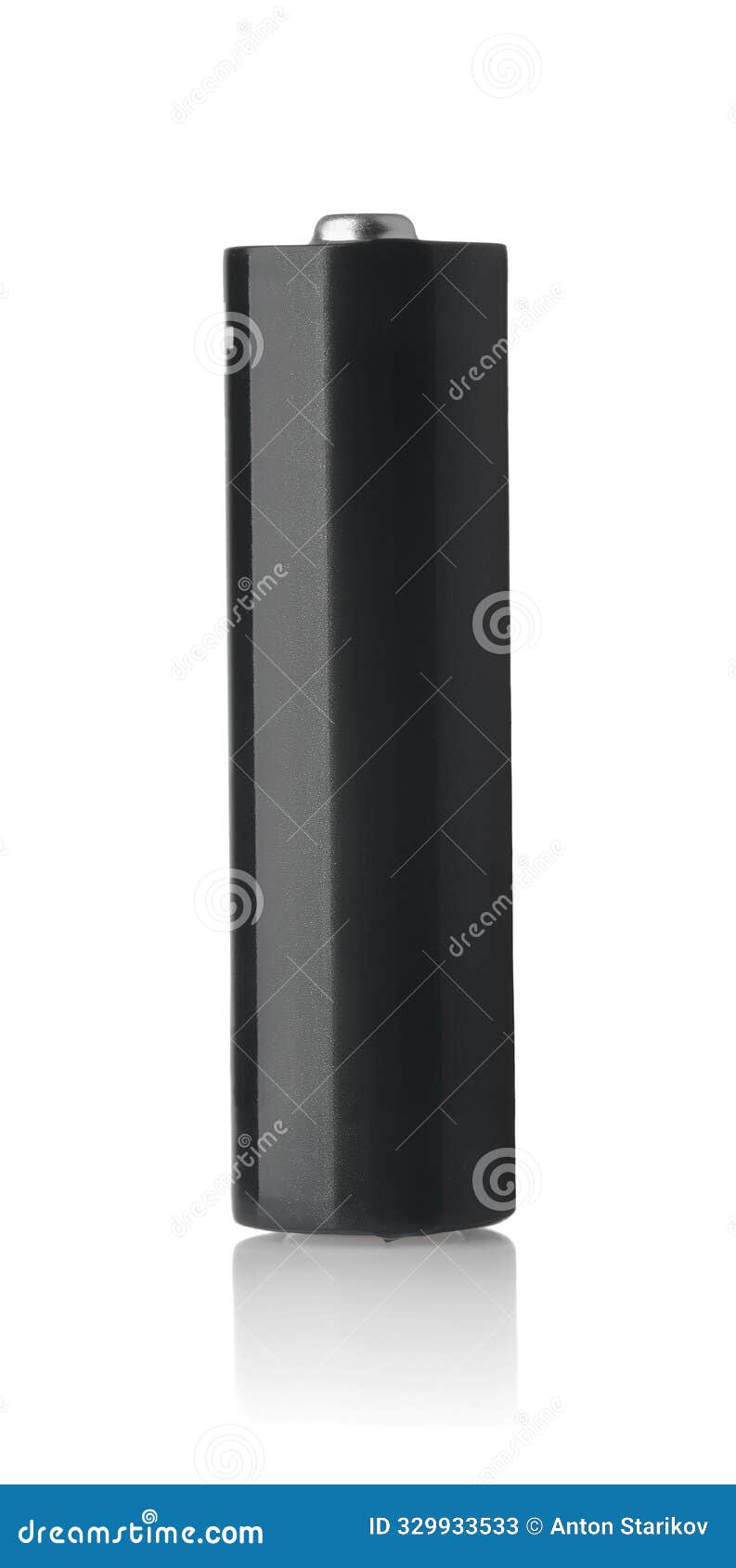 Red Alkaline AA Battery Close Up With A Green Bore Sprouted Seed ...