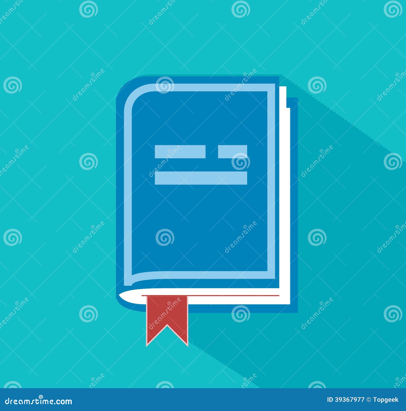 Front view of blank book stock vector. Illustration of catalog - 39367977