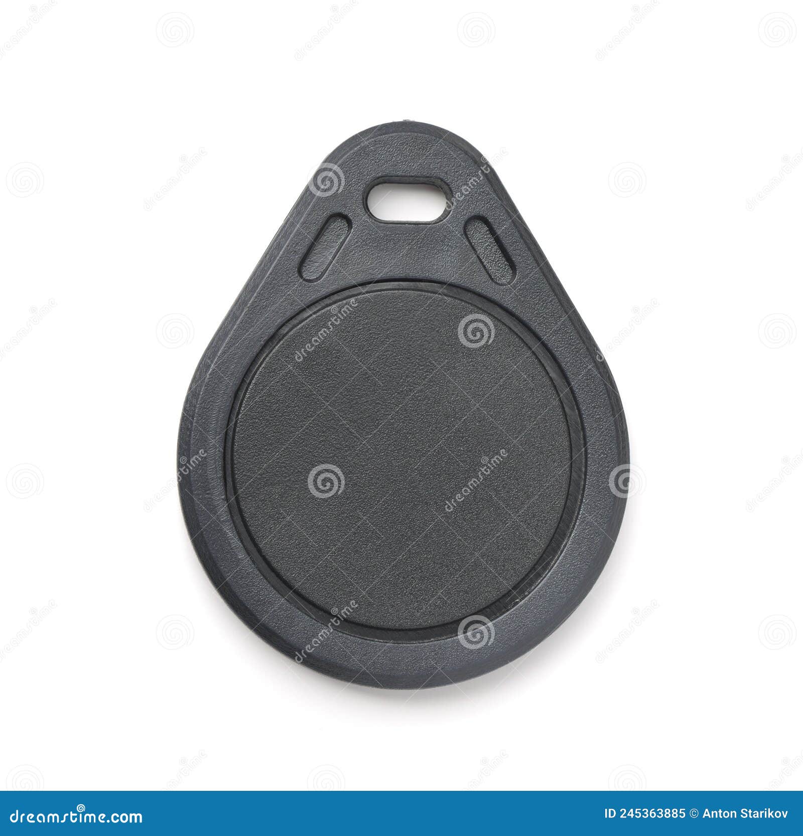 Front View of Blank Plastic RFID Key Fob Stock Image - Image of ...