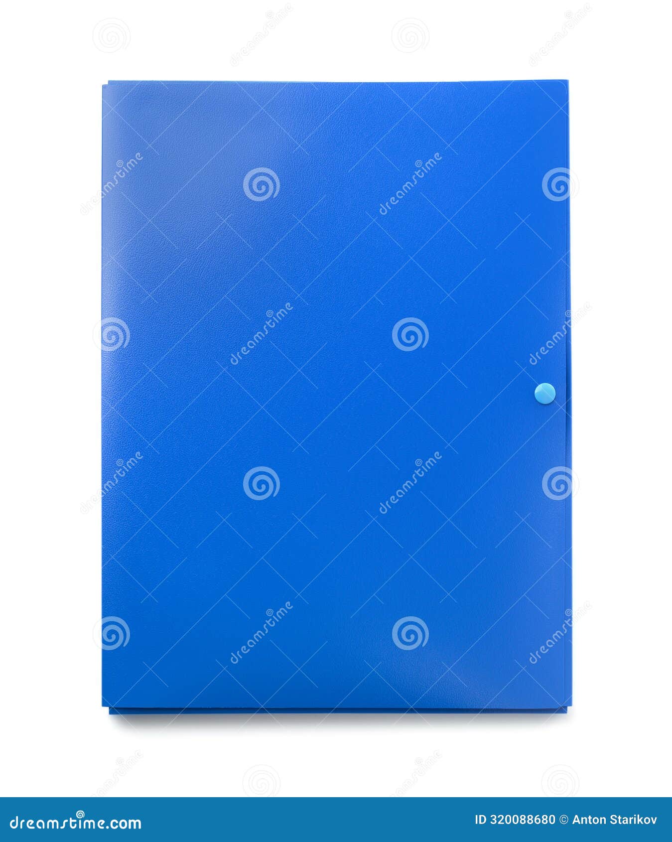Front View of Blue Plastic File Document Folder Stock Photo - Image of ...