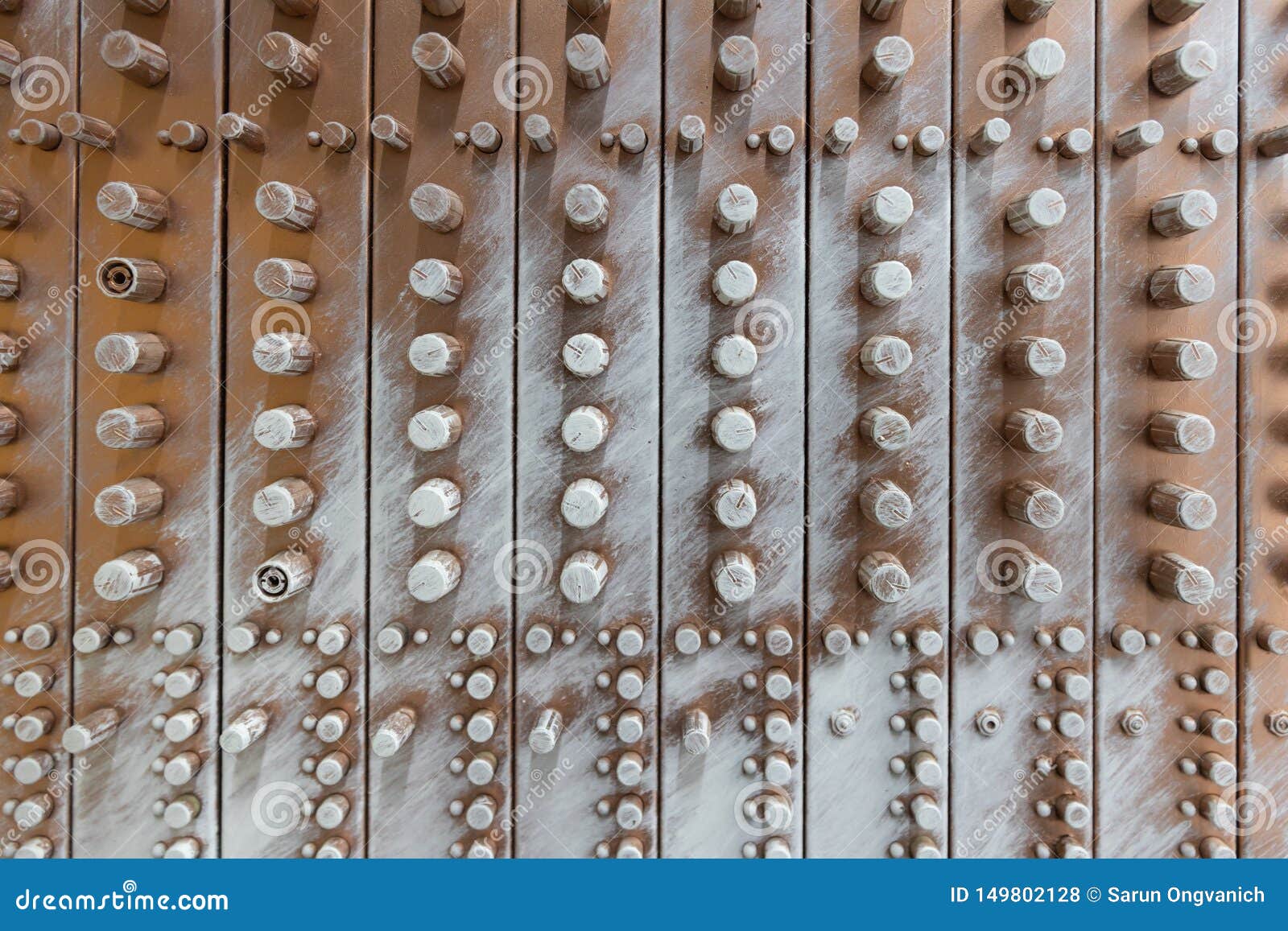 Front View of Breakdown Artificial Bronze Sound Equalizer Stock Photo ...