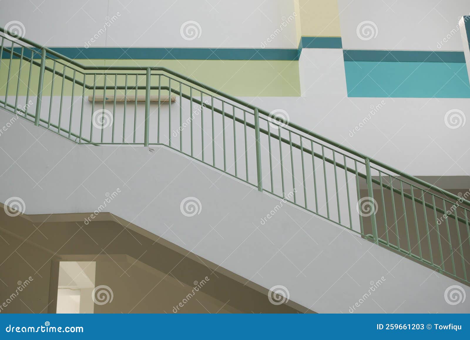 Front View of Brick Stair Outdoor Stock Image - Image of structure ...