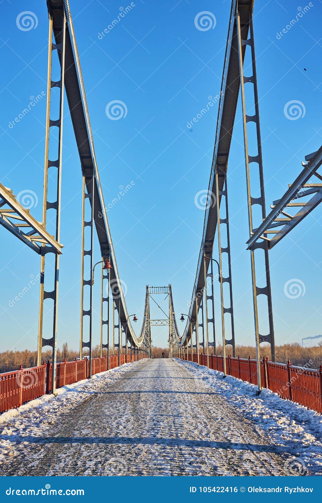 Front view of a bridge stock photo. Image of architecture - 105422416