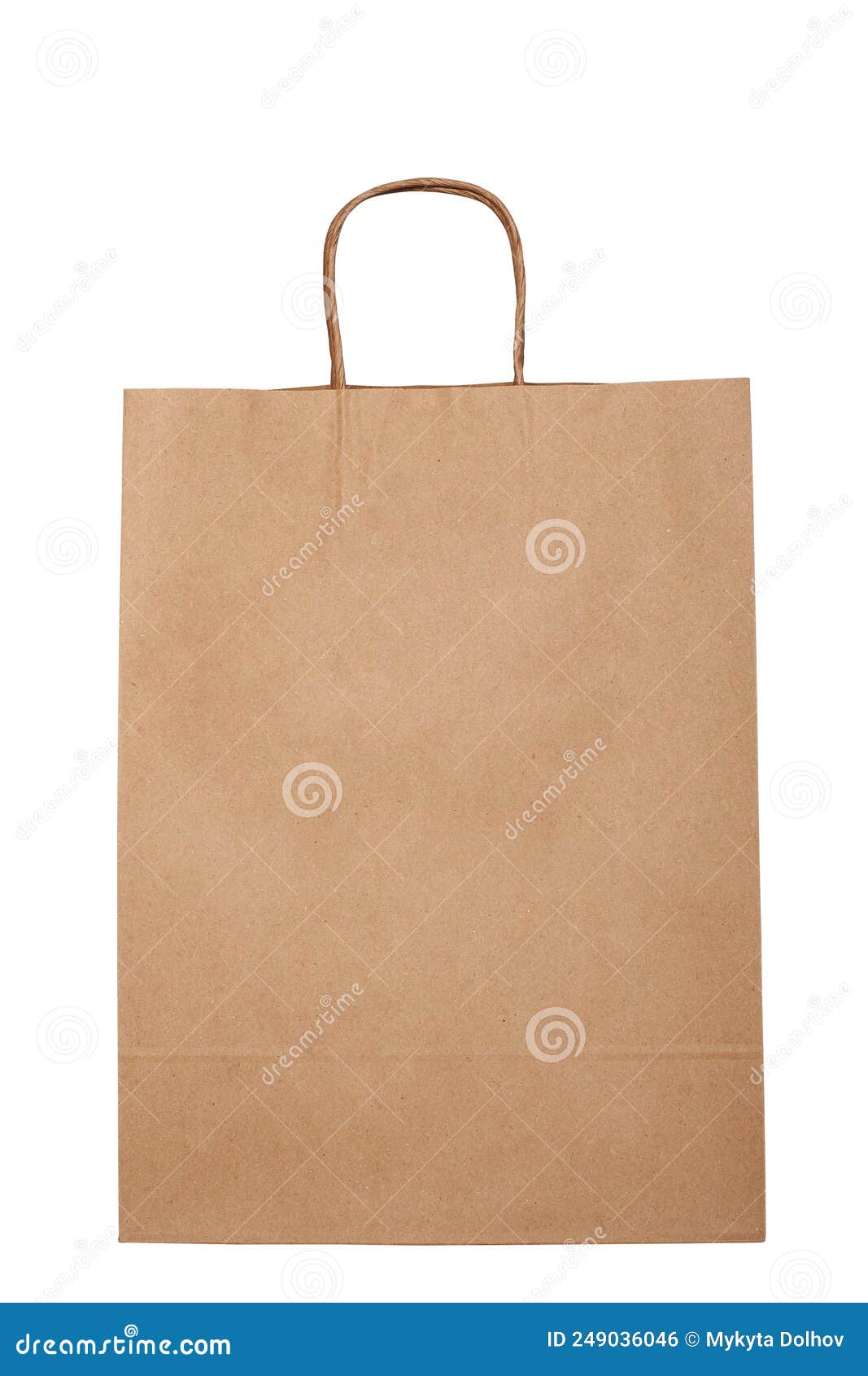 Brown paper bag stock photo. Image of copied, object - 249036046