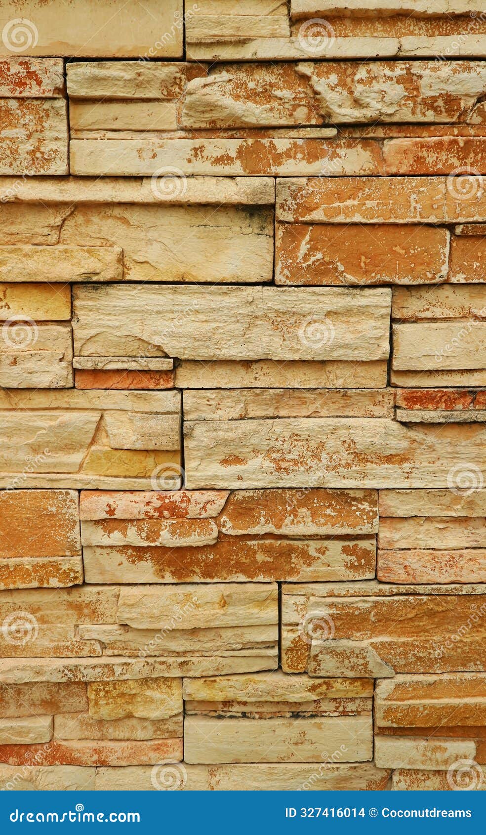 Brown Rough Stone Blocked Wall for Wallpaper and Background Stock Photo ...