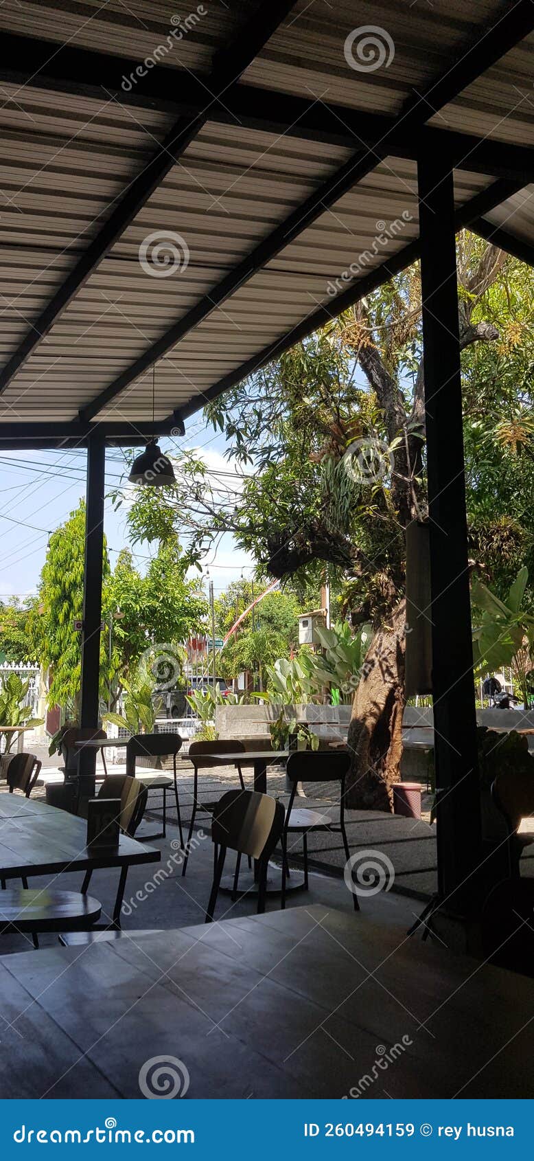 Front View of Cafe Rules during the Day Stock Image - Image of cafe ...