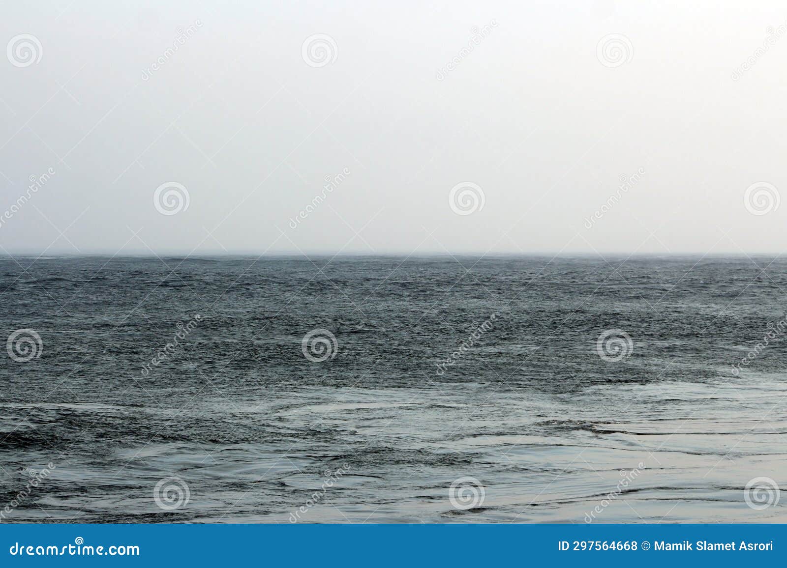 Front View of Calm Sea Surface in the Day Light. Horizontal Line of ...