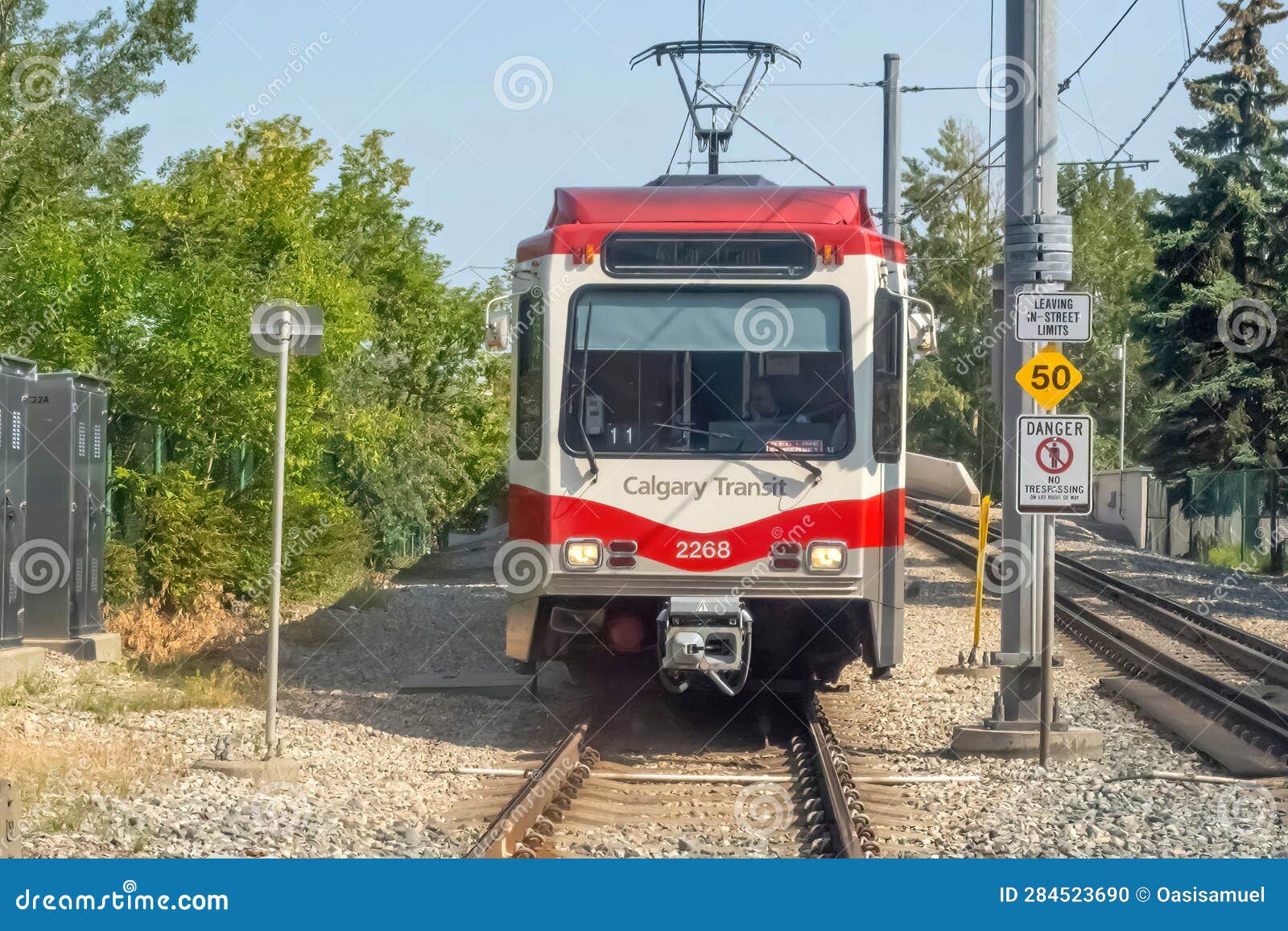 Front View of a Calgary Train Wagon Editorial Image - Image of ctrain ...