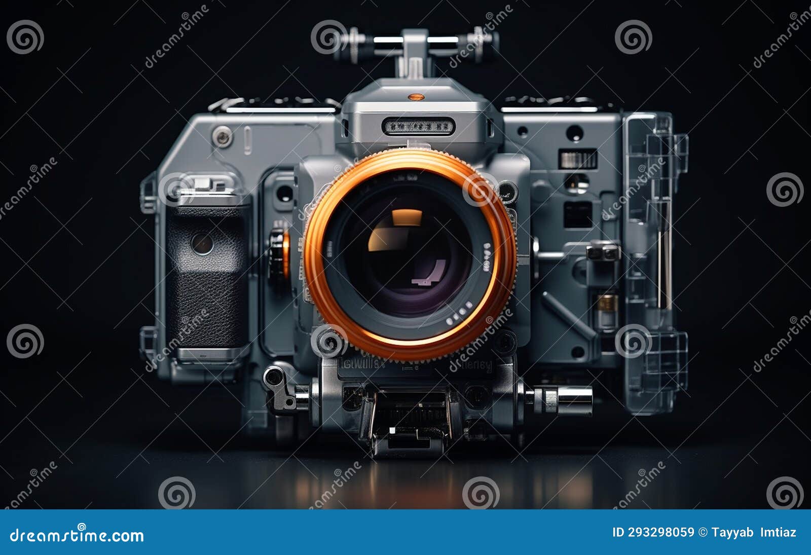 Front View Camera with Blank Area Generative AI Stock Illustration ...