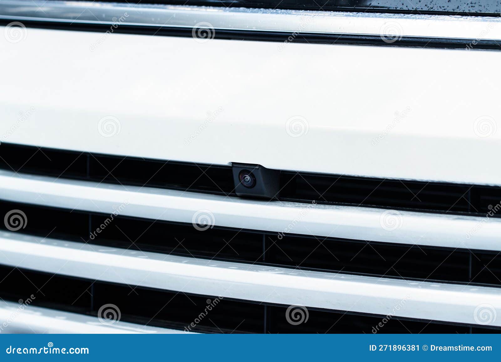 Modern Car Front View Camera Close Up Stock Image - Image of camera ...