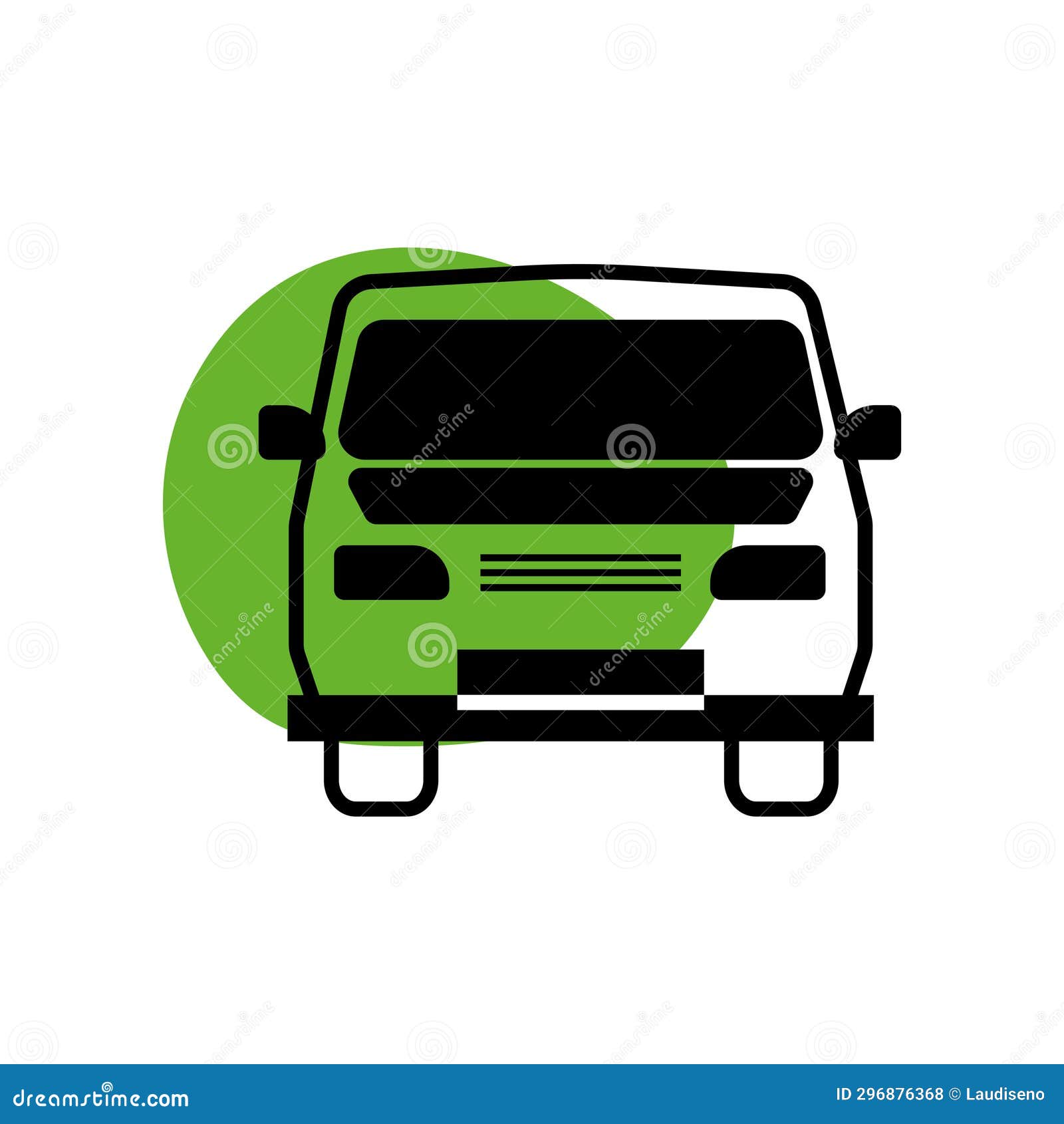 Front View of a Car Icon Vector Stock Vector - Illustration of ...