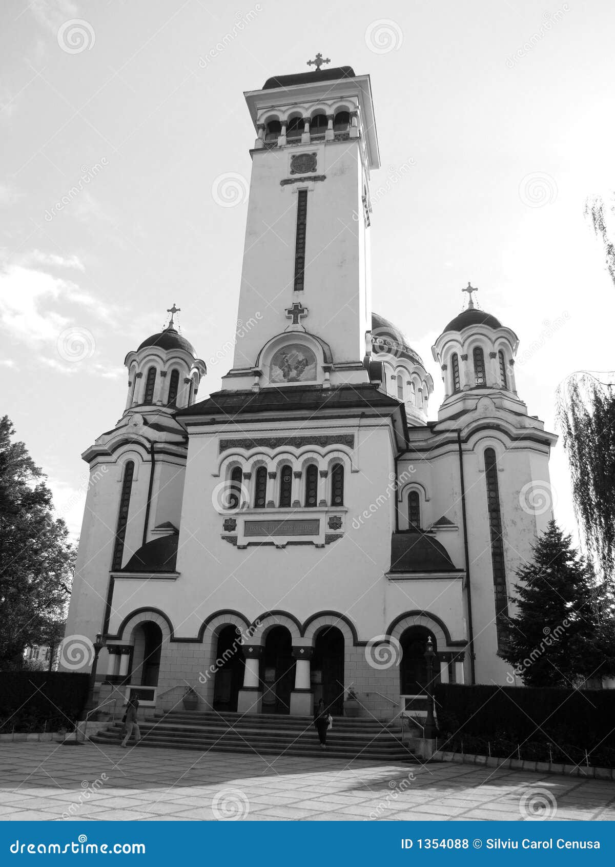 Front view of a cathedral stock photo. Image of mures - 1354088