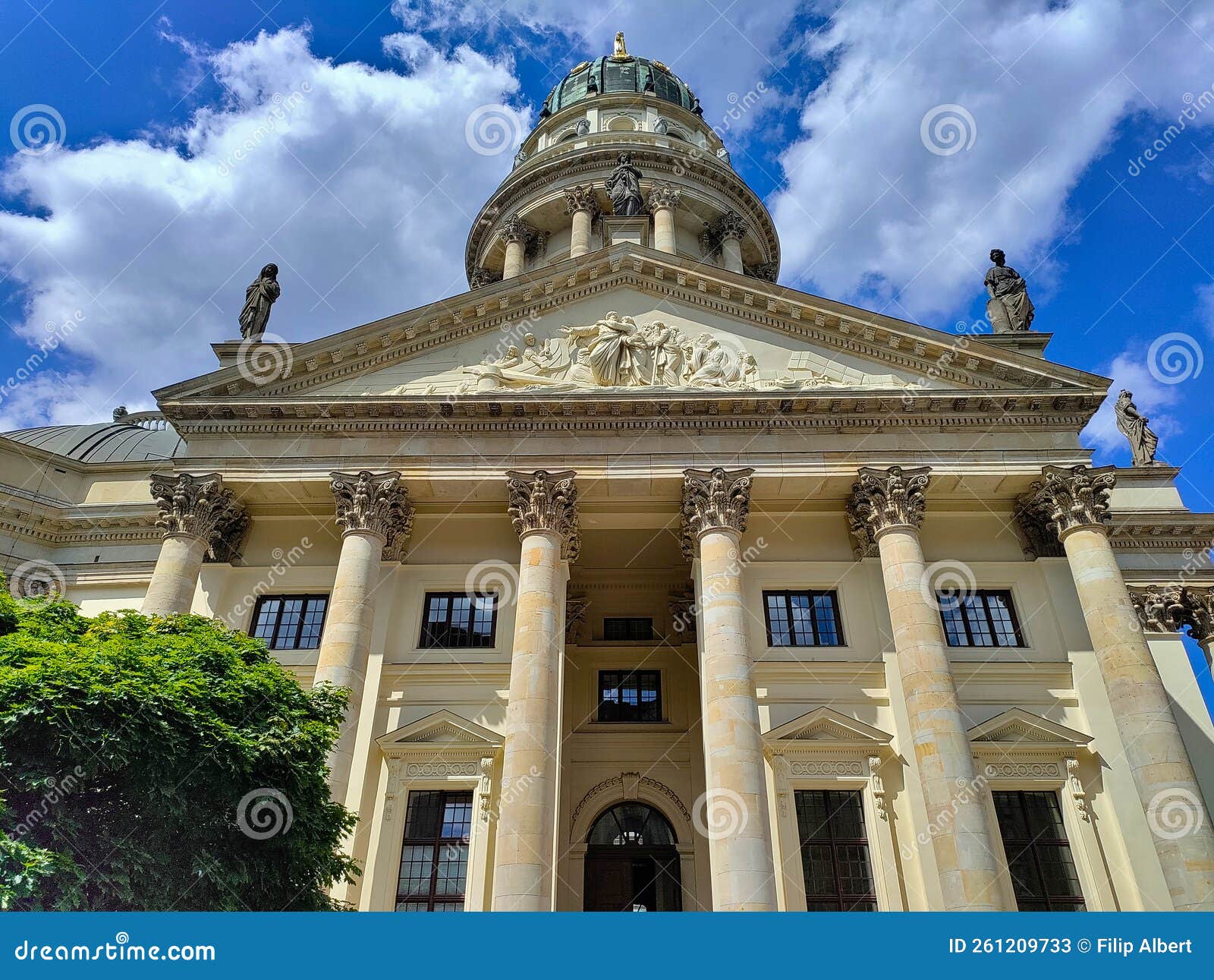 Front View of a Cathedral Made in Classicist Style with Beautiful ...