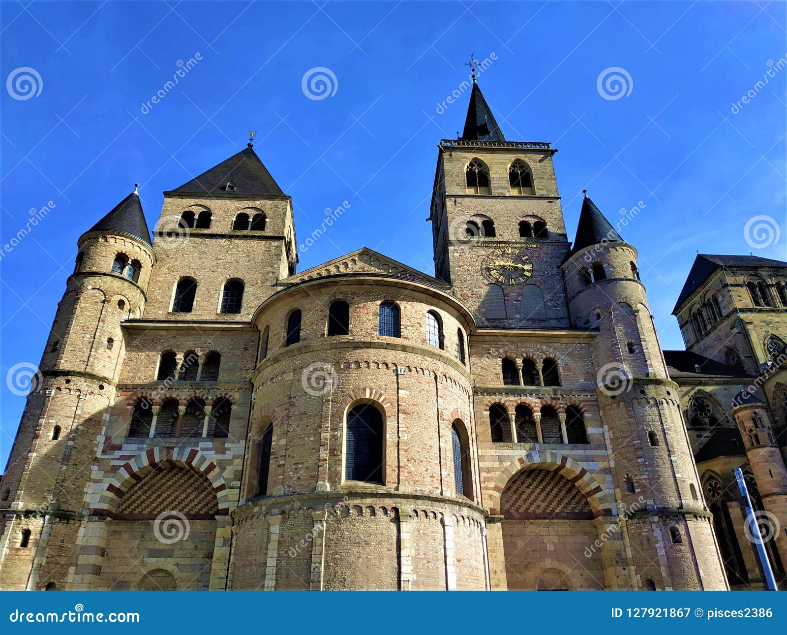 Front View of the Cathedral of Trier Stock Image - Image of exterior ...