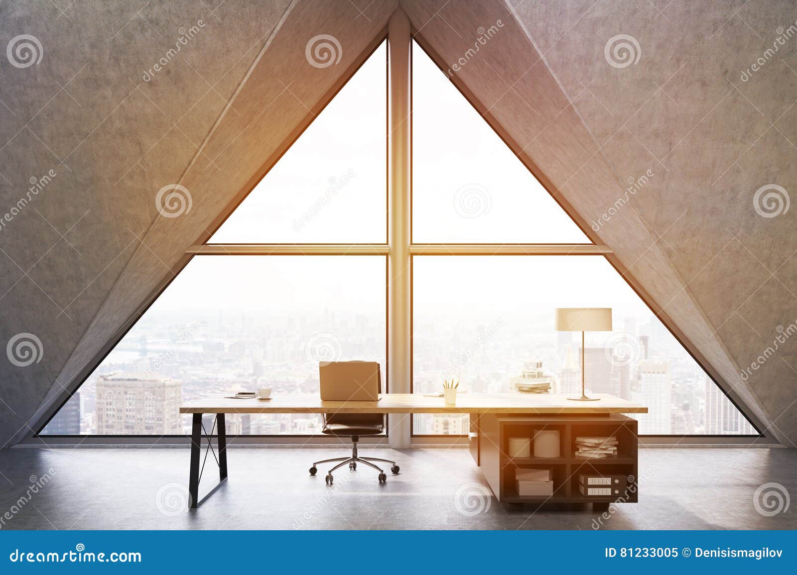 Triangular Office Table Topview Royalty-Free Stock Photography ...