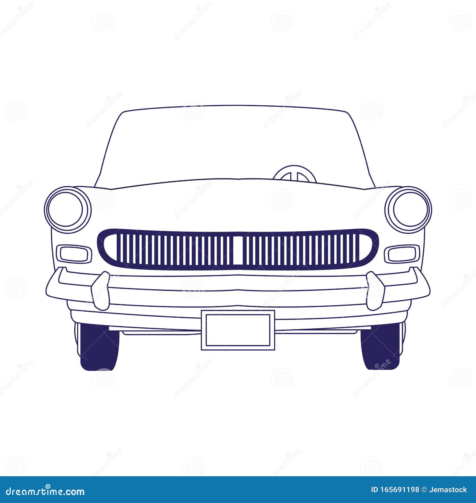 Car Drawings Front View