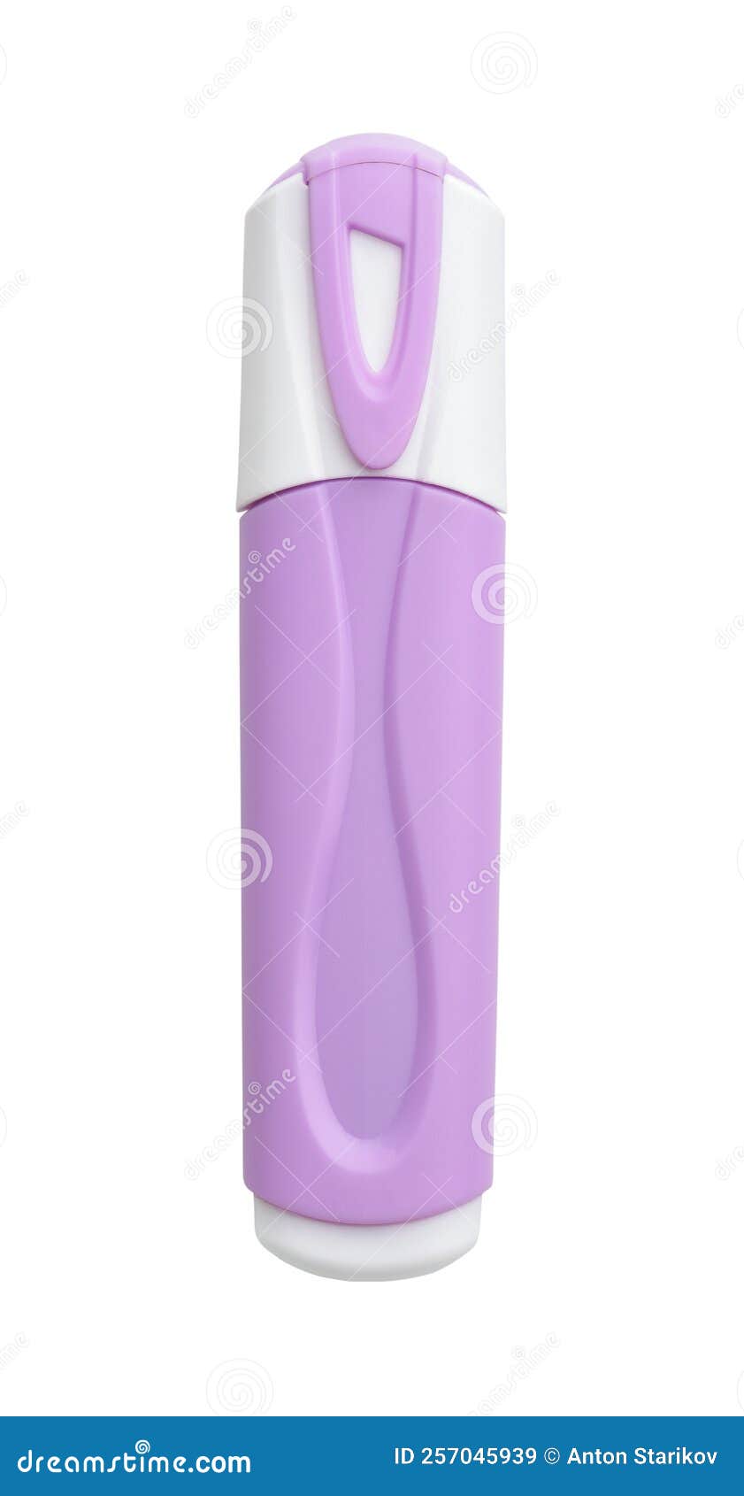 Front View of Closed Purple Permanent Marker Pen Stock Image - Image of ...