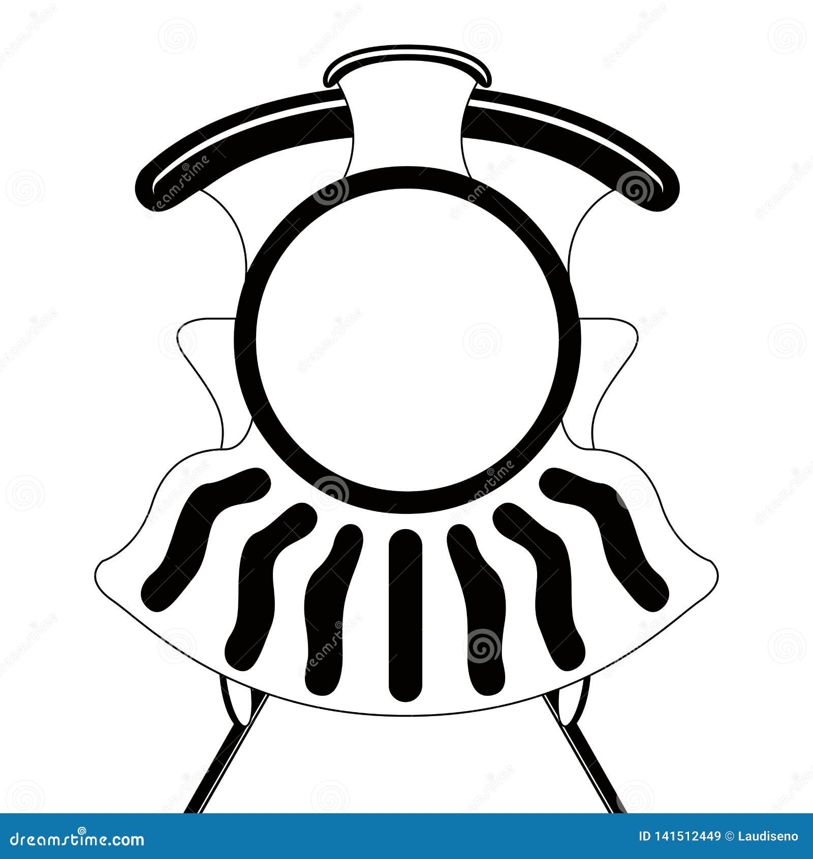 Front View of a Comic Train Stock Vector - Illustration of clipart ...